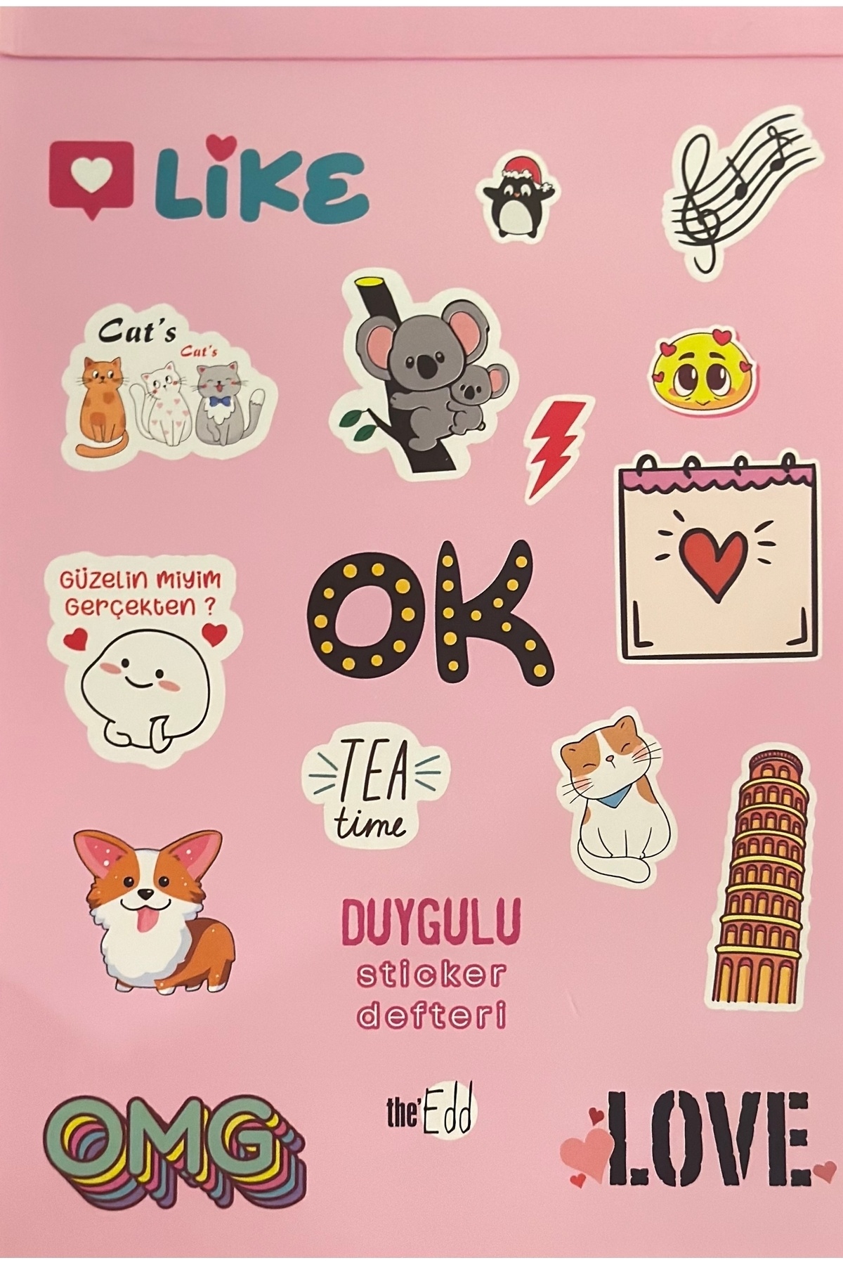 YEŞİL KIRTASİYE Sticker Defteri 500 adet Özel Tasarım Sticker Defter ...