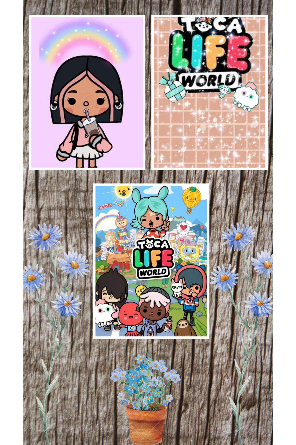 animeandyourworld Toca Life World A3 Size Bright Poster Set - 3 Pieces ...