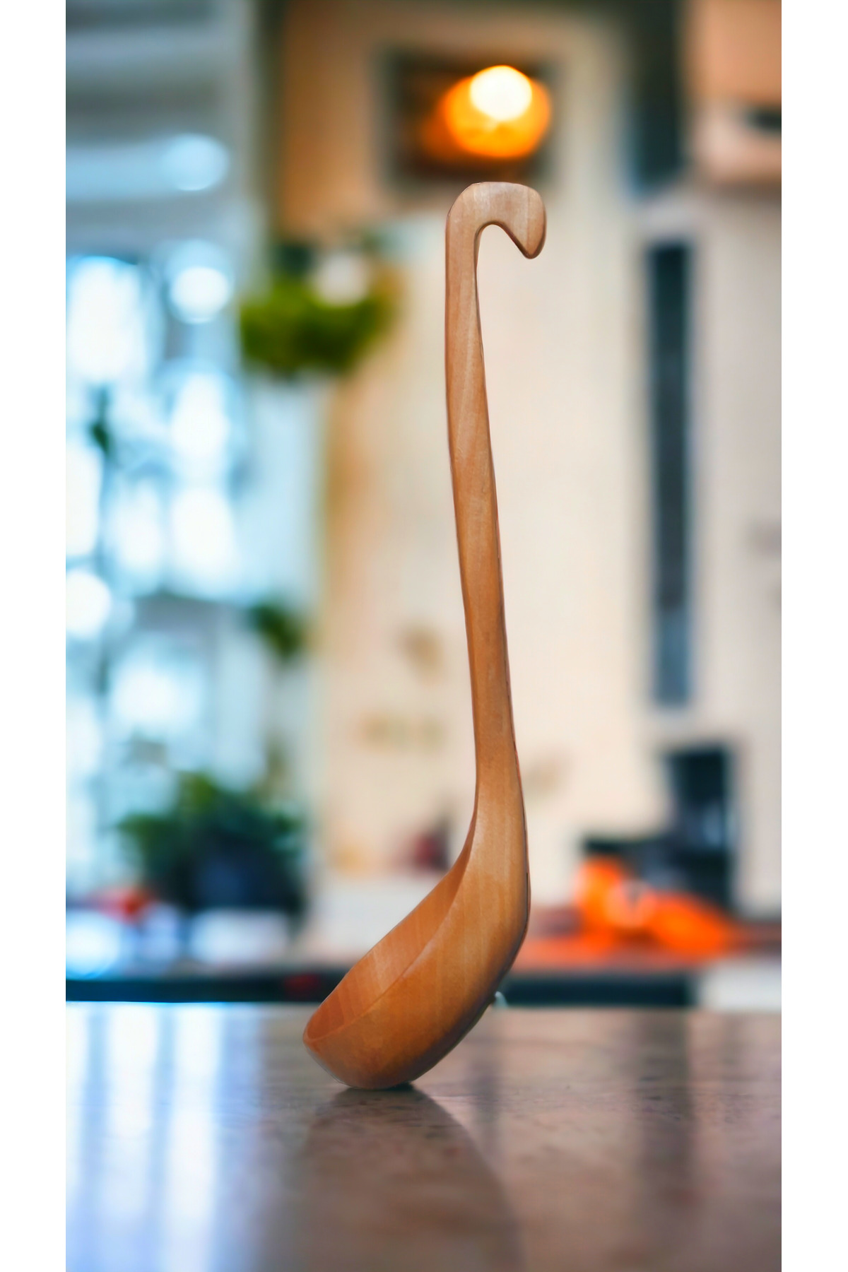 Torun Ahşap Kancalı Kepçe- Kayın Çorba Kepçesi-Derin Çorba Kepçesi ...