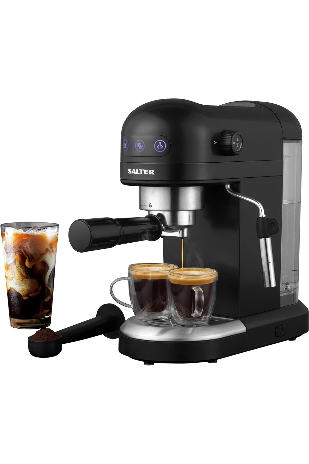 SALTER Kahve Makinesi - BPA İçermez, Süt Köpürtme Borusu, 1,4 L ...
