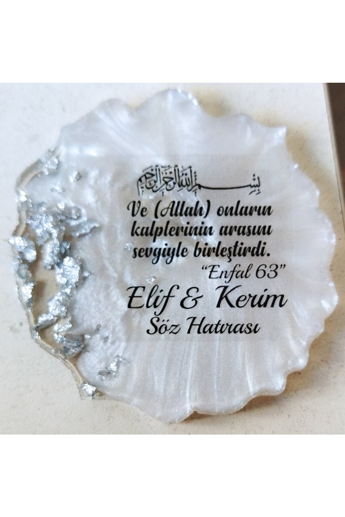 ErenAksesuar Epoksi Magnet 25 Adet Söz Nişan Nikah Kına Düğün Hediyeliği Kuran Hatırası Sünnet ...