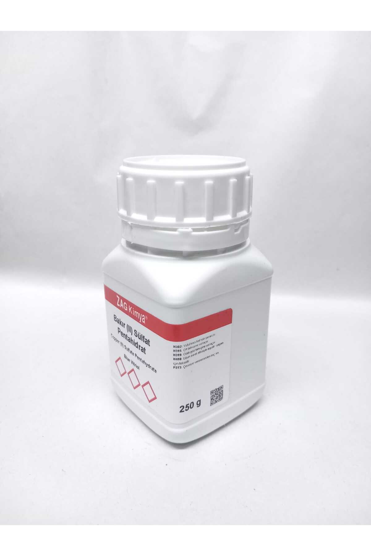 ZAG KİMYA Bakır Sülfat Pentahidrat %98 Chem Pure - 250 gram - Fiyatı ...