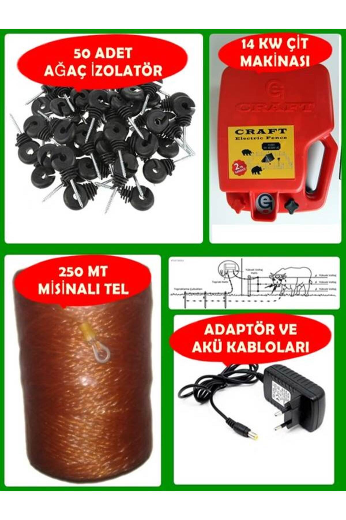 Craft 2.5 Dönüm Için Elektrikli Çit Sistemi 14 Kw Finike Modeli ...