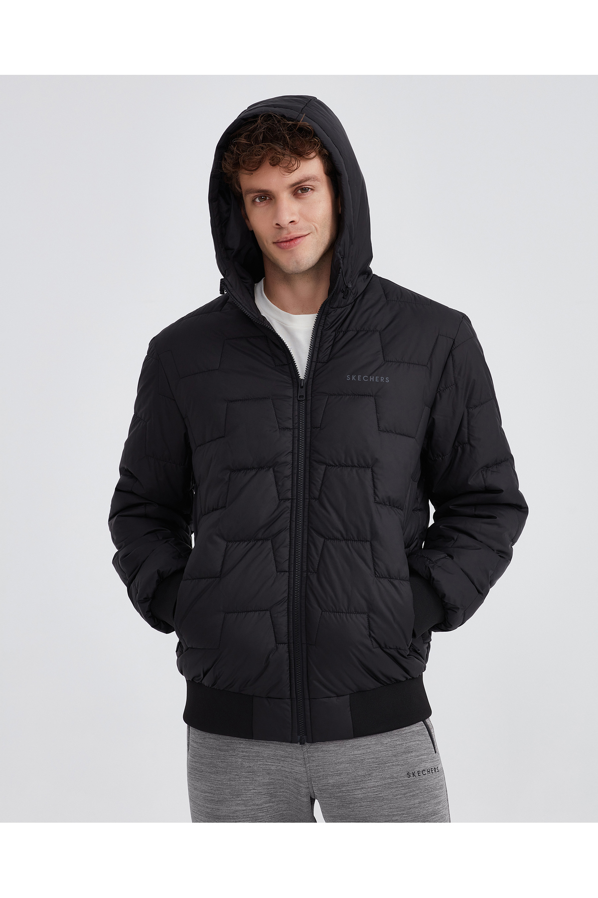 Skechers Outerwear M Padded Jacket Erkek Siyah Mont S222060-001 Fiyatı ...