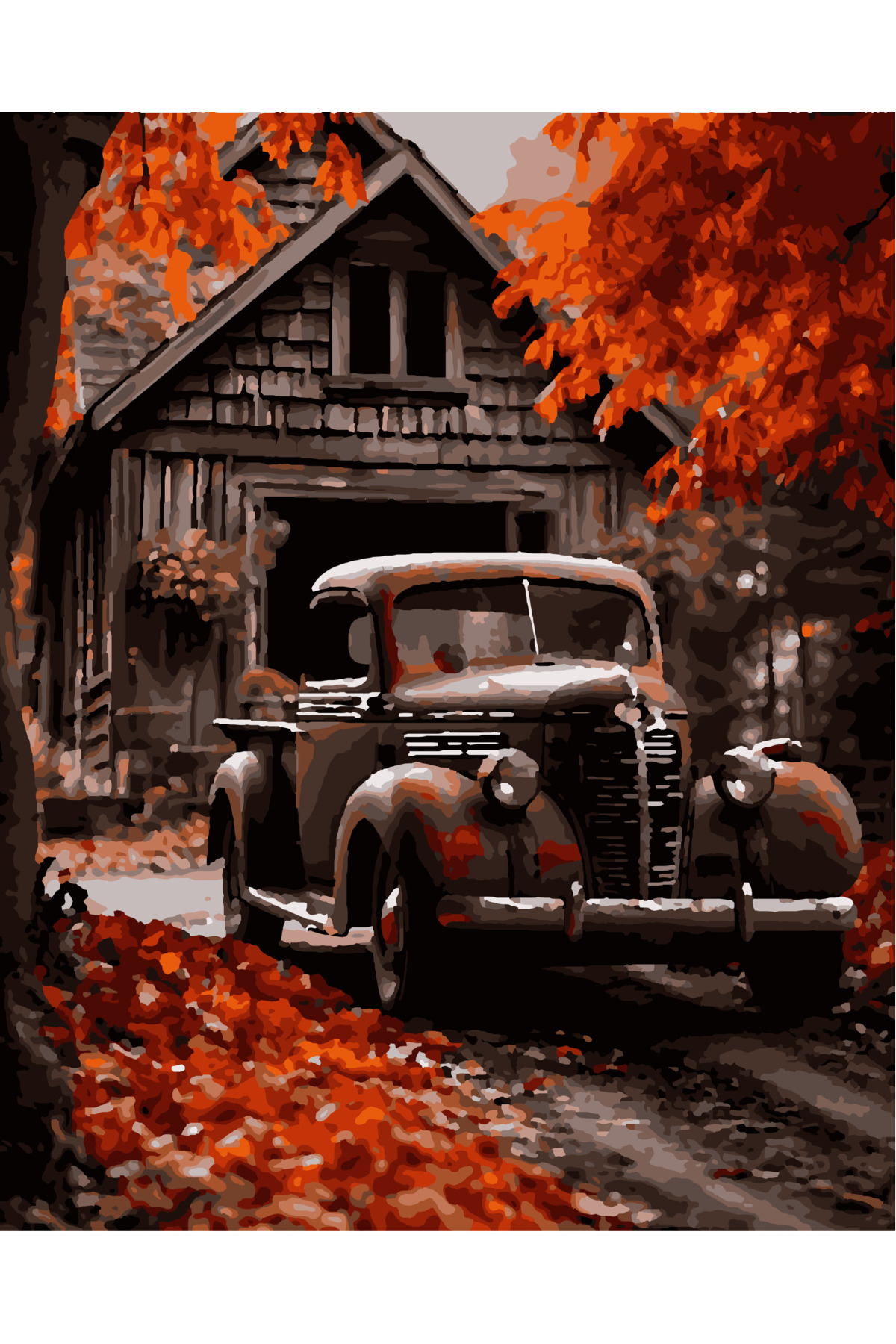 Lamba Cini Sayılarla Boyama Kasnaklı Tablo Seti Fırça Boya Dahil 40x50 ...