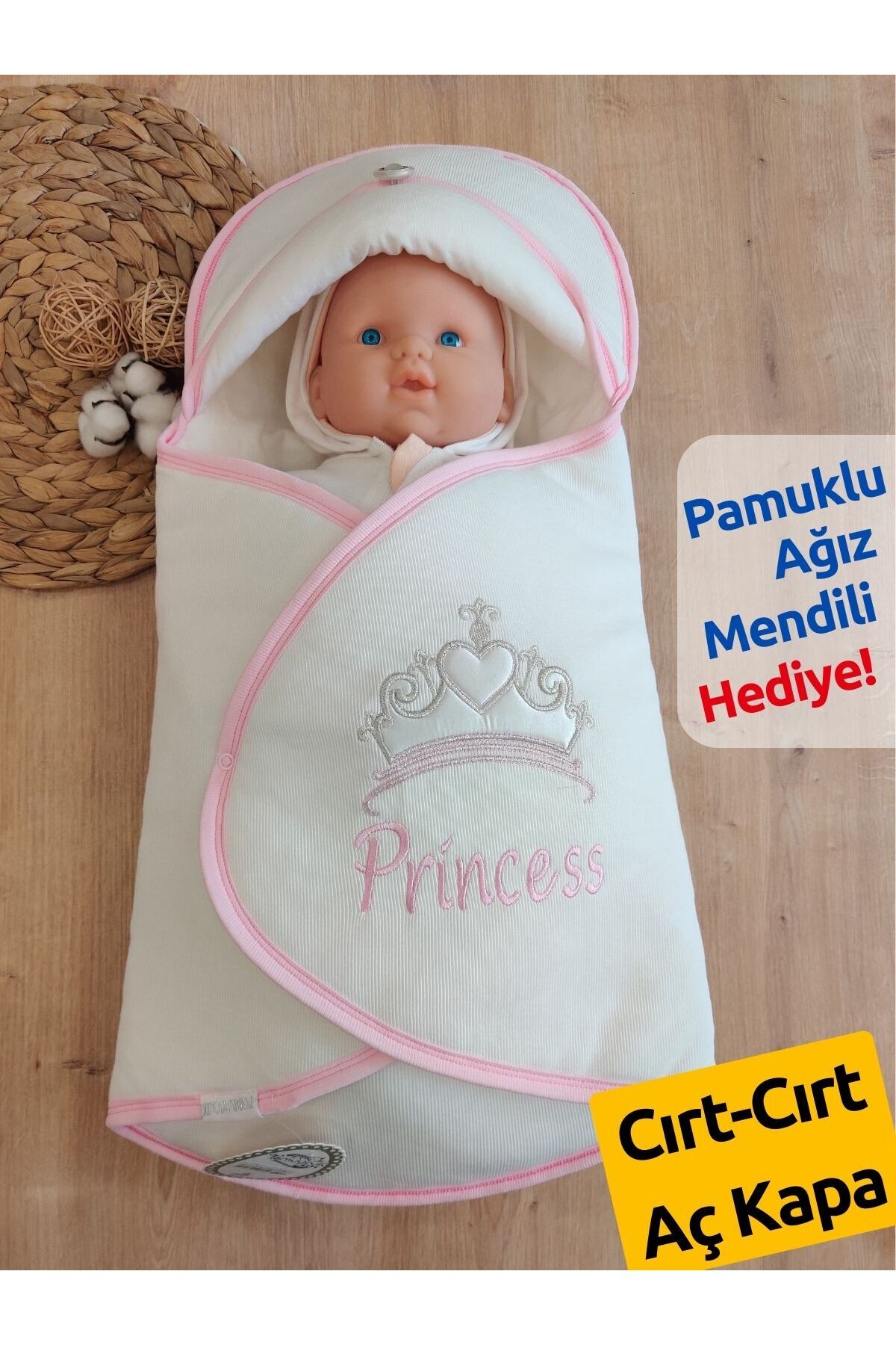 Tomuycuk Bebek Kundağı Kız Bebek Dış Kundak Battaniyesi Hastane Çıkışı ...