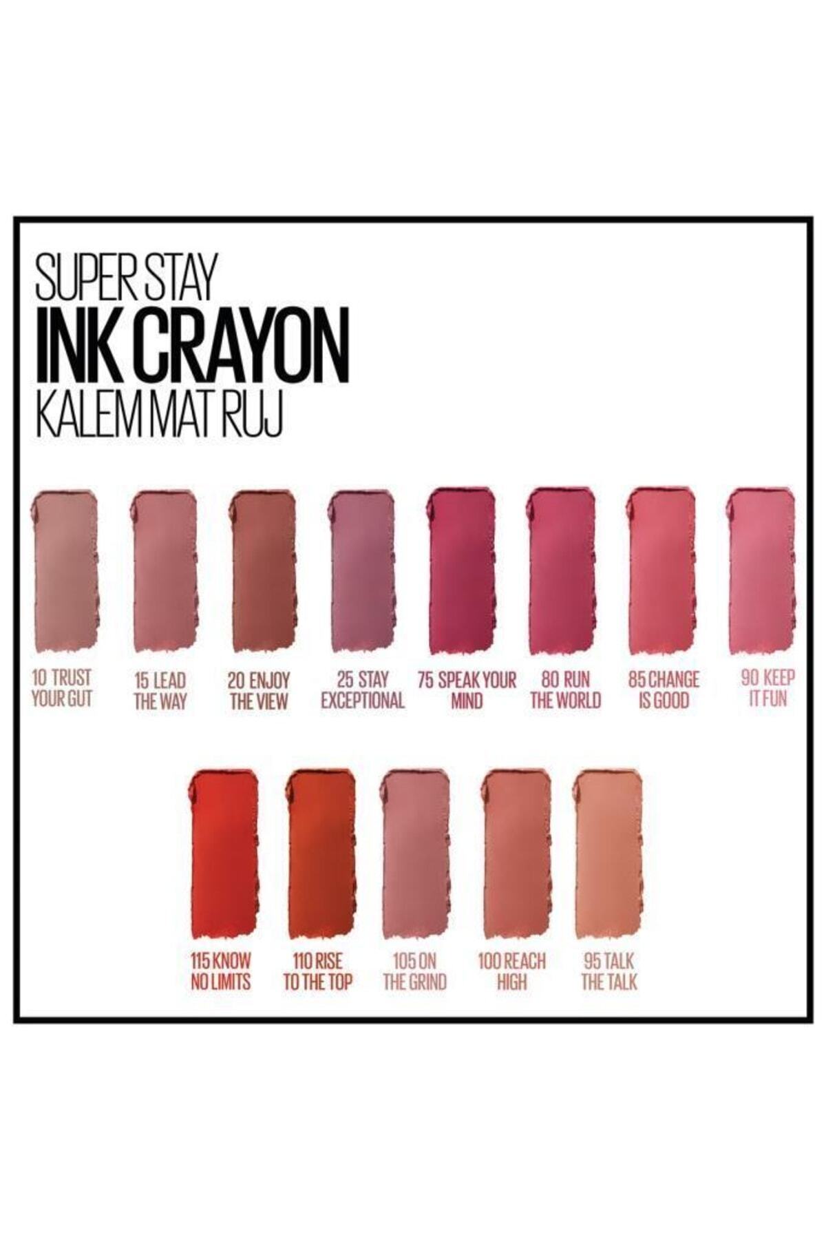 Maybelline New York Super Stay Ink Crayon Kalem Mat Ruj- Spiced Up - 115 Know No Limits Fiyatı ...