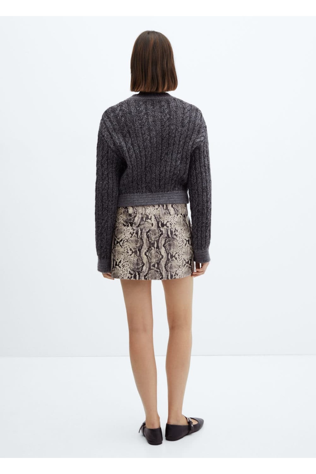 MANGO Yılan Derisi Görünümlü Mini Etek Fiyatı, Yorumları - Trendyol