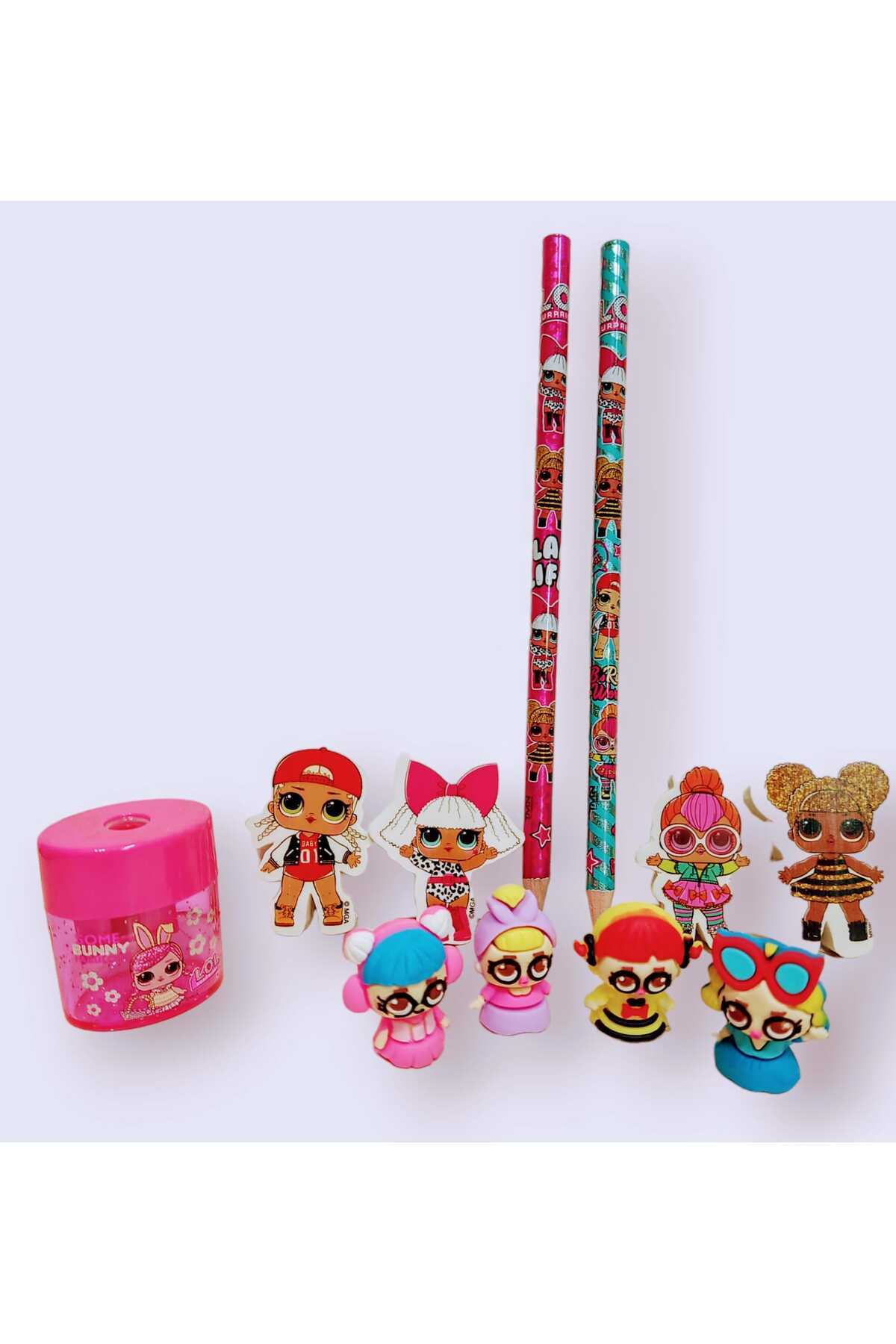 Timon Lol Süslü Hediyelik Kırtasiye Seti 2 Kurşun Kalem 4 Silgi 4 Kalem ...