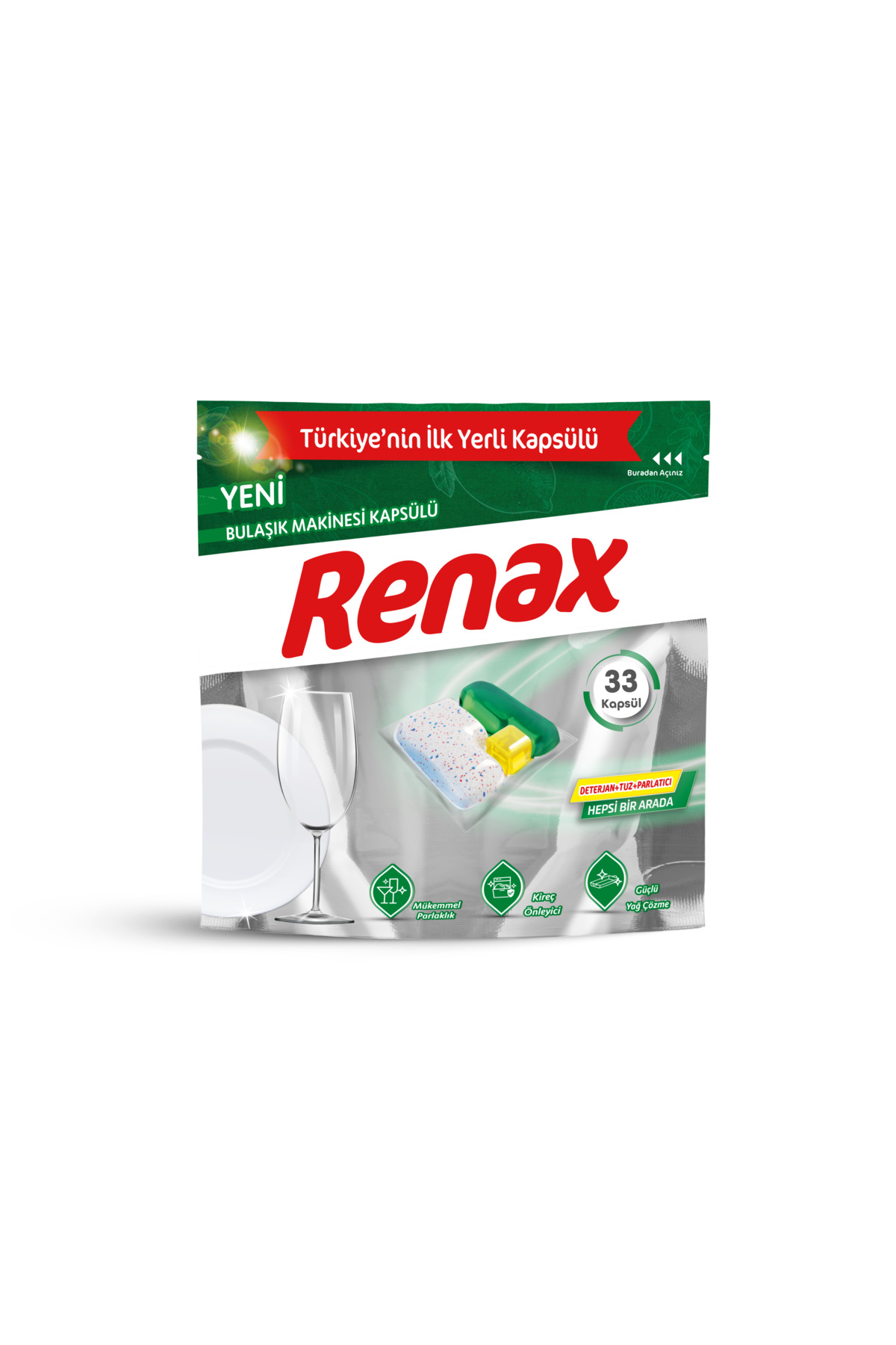 RENAX Bulaşık Makina Kapsülü (TABLETİ) 33'lü Yerli Ürün Fiyatı ...