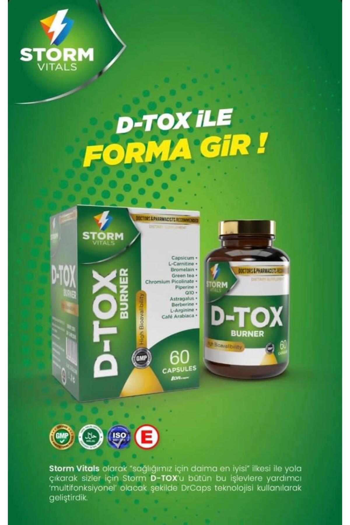 STORM VİTALS D-tox Burner- Sağlıklı Diyet Ve Detoks Formülü 60 Kapsul Fiyatı, Yorumları - Trendyol