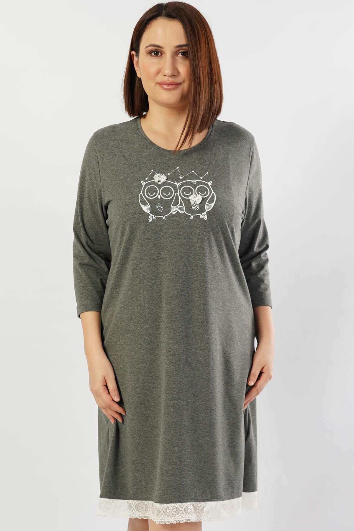 Vienetta Büyük Beden 3/4kol Dantelli Gecelik , 104002 Fiyatı, Yorumları ...