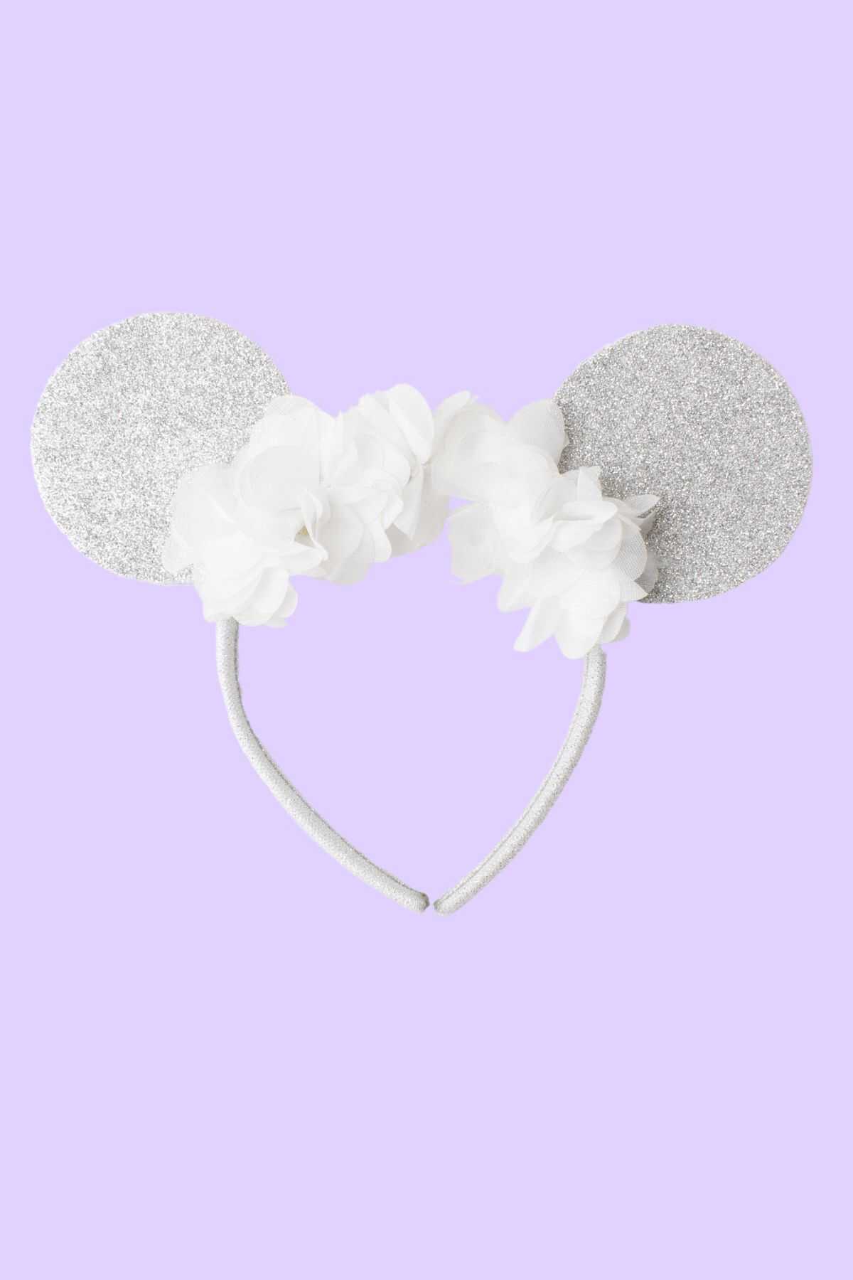 Little Honey Bunnies Minnie Mouse Kulaklı Simli Beyaz Taç Fiyatı ...