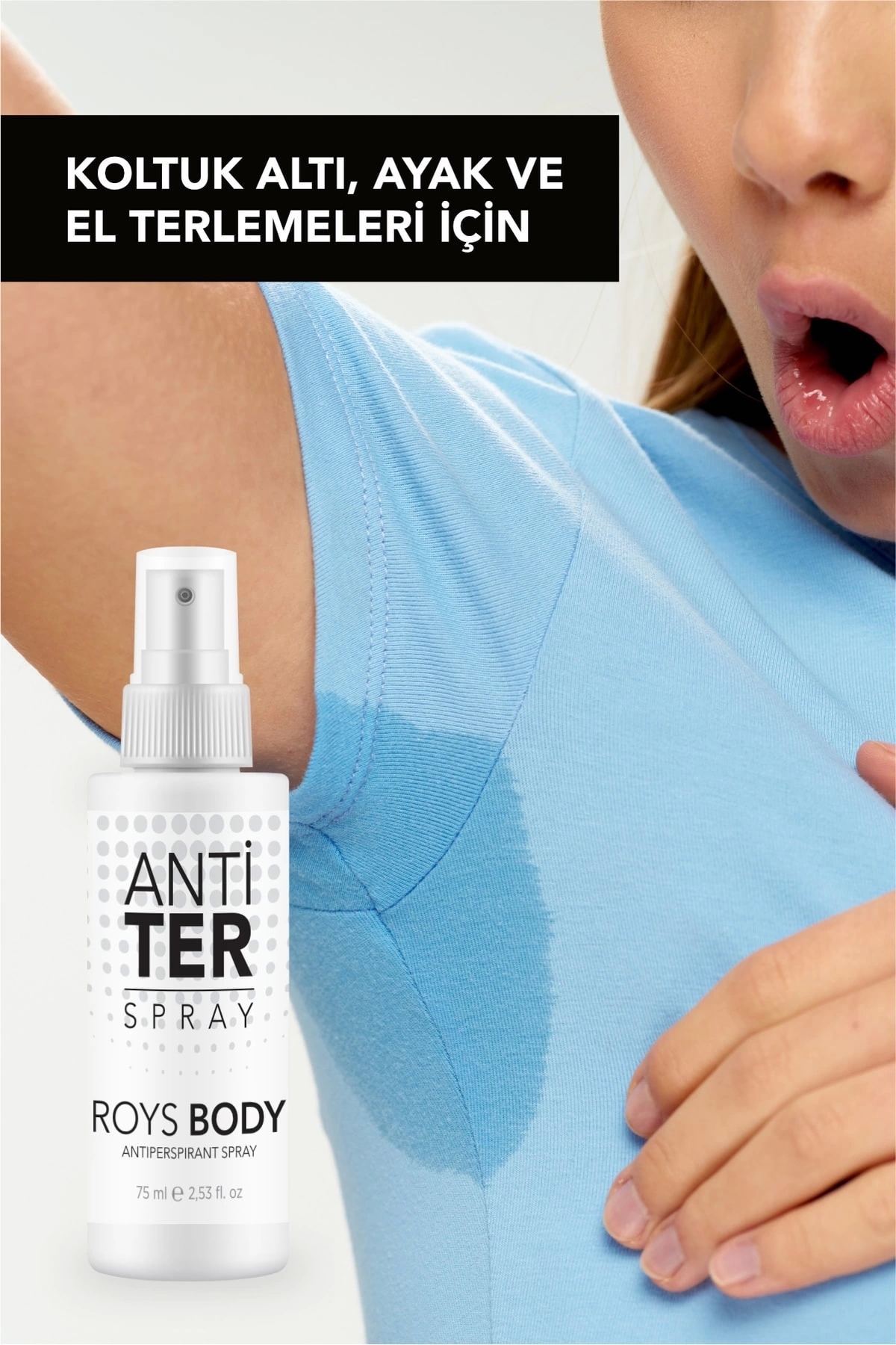 ROYS beauty Anti Ter El,ayak Ve Koltuk Altı Terleme Önleyici Sprey 75 ...