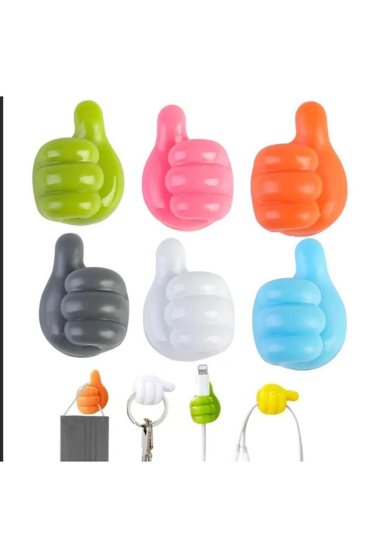 Hombak 6-Piece Hand Model Adhesive Plug Hanger Cable Holder Organizer ...