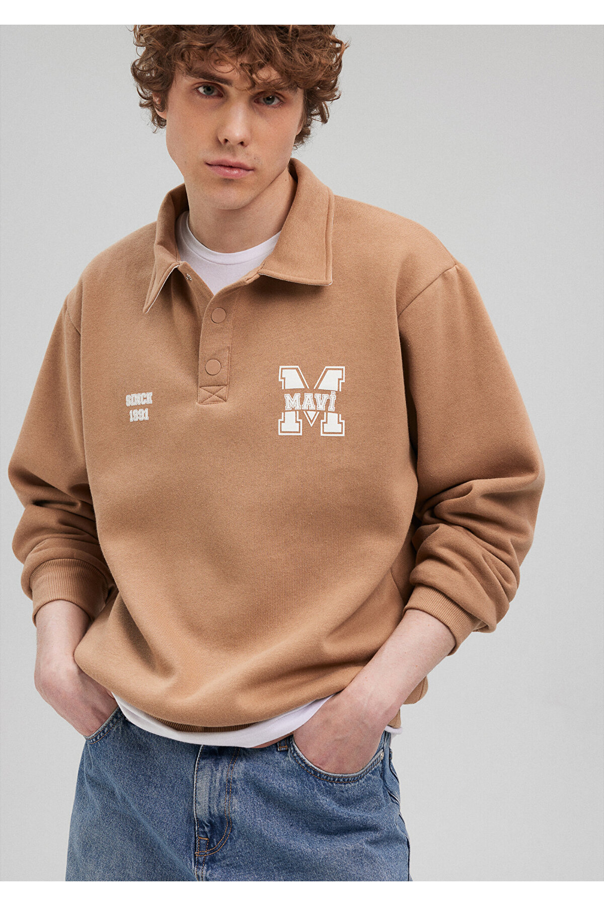 Mavi Logo Baskılı Polo Yaka Sweatshirt 0s10088-70215 Fiyatı, Yorumları ...
