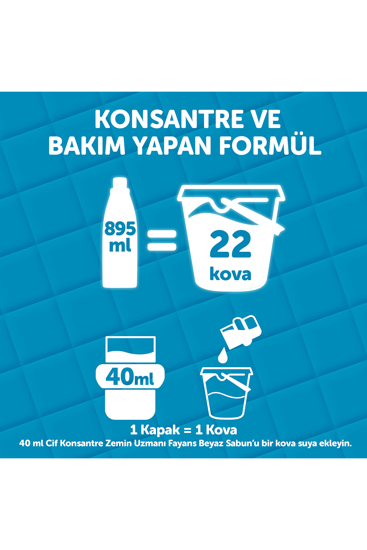 Cif Konsantre Zemin Uzmanı Fayans Beyaz Sabun %100 Temizlik Ve ...
