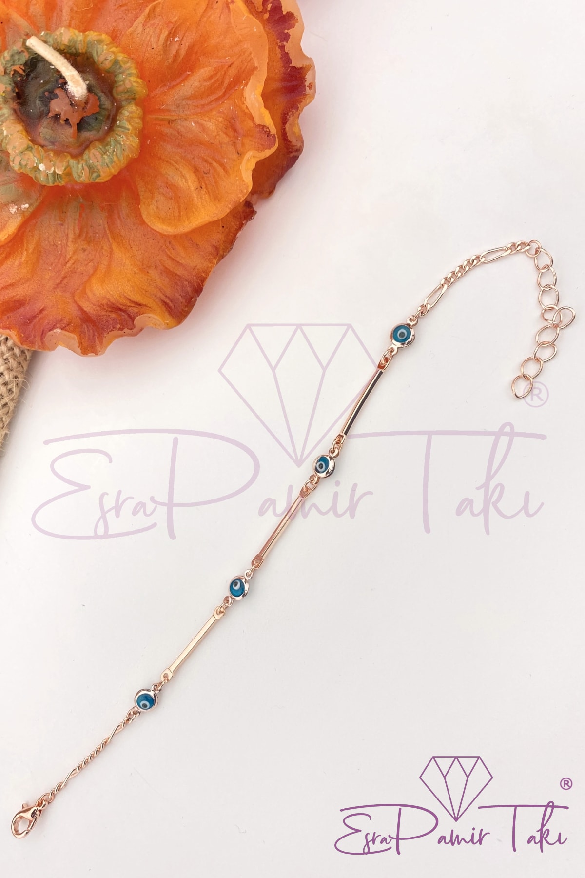 Esra Pamir Rose Renk Nazar Boncuklu Bileklik Fiyatı, Yorumları - Trendyol