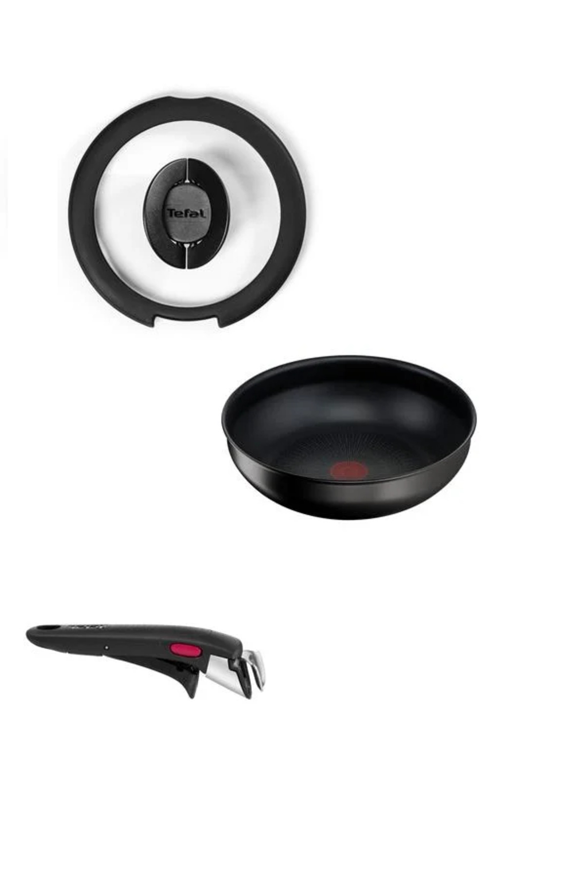 TEFAL Titanyum 6x Mix Indüksiyon Tabanlı Wok Tava - 26 Cm Cam Kapak ...