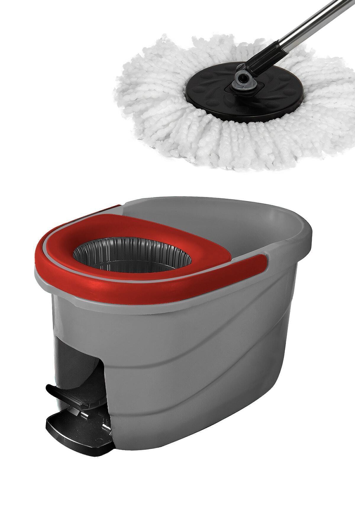 Egonex X-maxi 21 Litre Pedallı Mop Temizlik Seti 2 Mop Hediyeli Döner ...