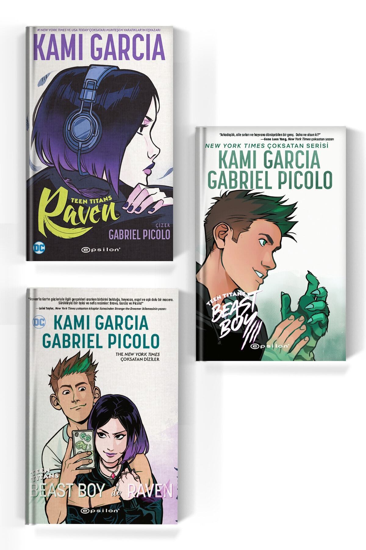Epsilon Yayınevi SET 3 Kitap Teen Titans Beast Boy Raven Kami Garcia ...