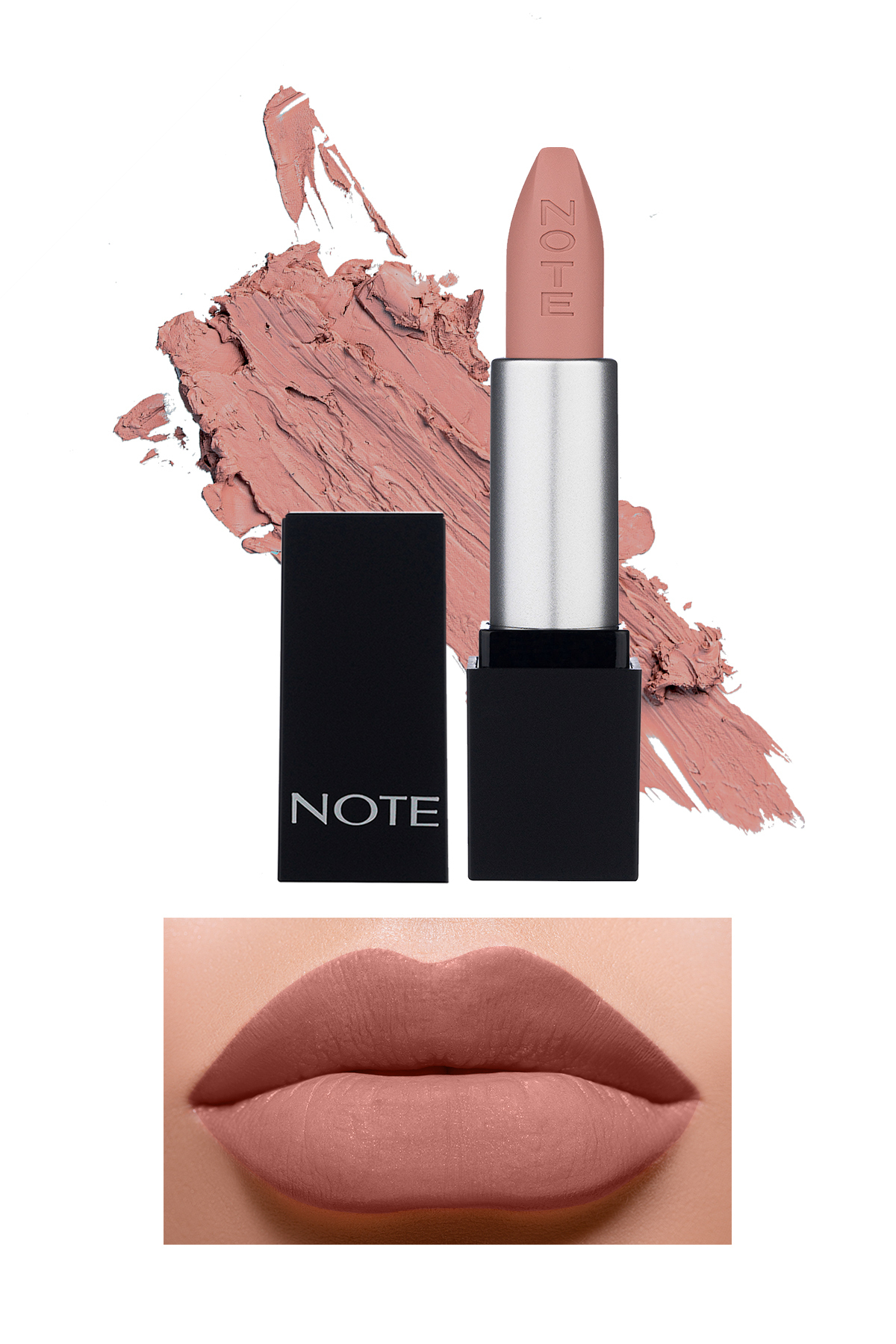 Note Cosmetics Mattever Lipstick Yarı Mat Saten Bitişli Ruj 07 Whisper ...