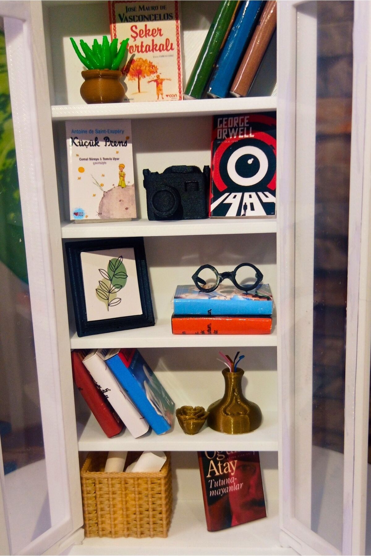 Piyo Design Minyatür Kitaplık ve Figür Koleksiyonu Ev Dekorasyonu ...