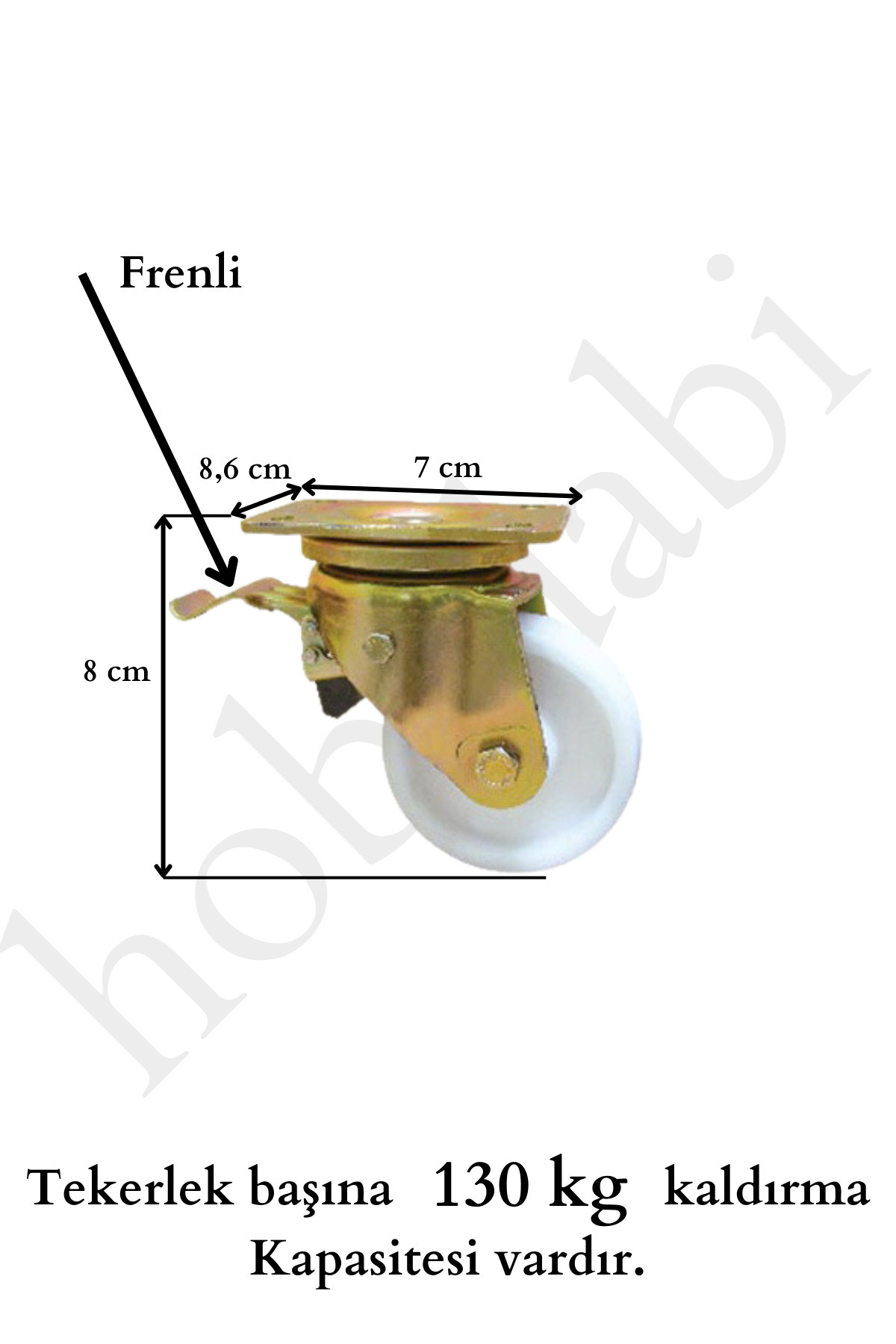 HOBİDABİ Frenli Ağır Yük Tekeri Nakliye Döner Tablalı Yük Için Sanayi ...