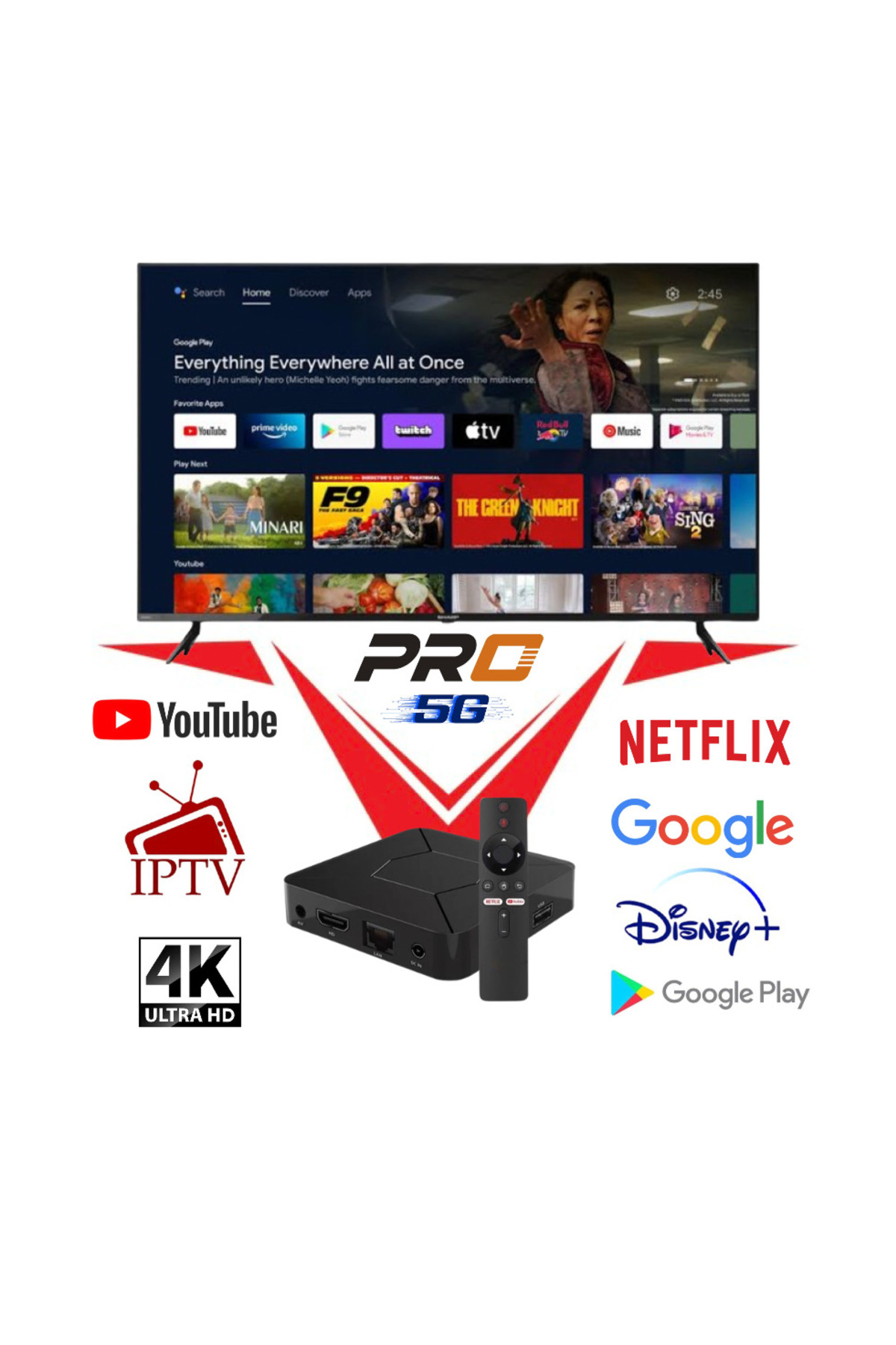 FS1PRO TEKNOLOJI 5g pro android tv box - 4k uhd media player / akıllı ...