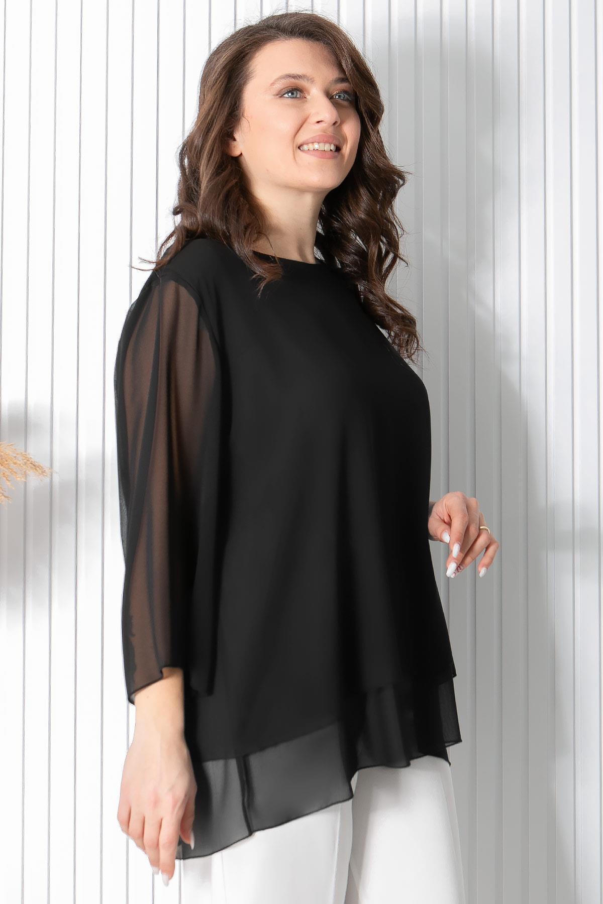 SUBU TASARIM Şifon Tunik Siyah FHM924 Fiyatı, Yorumları - Trendyol