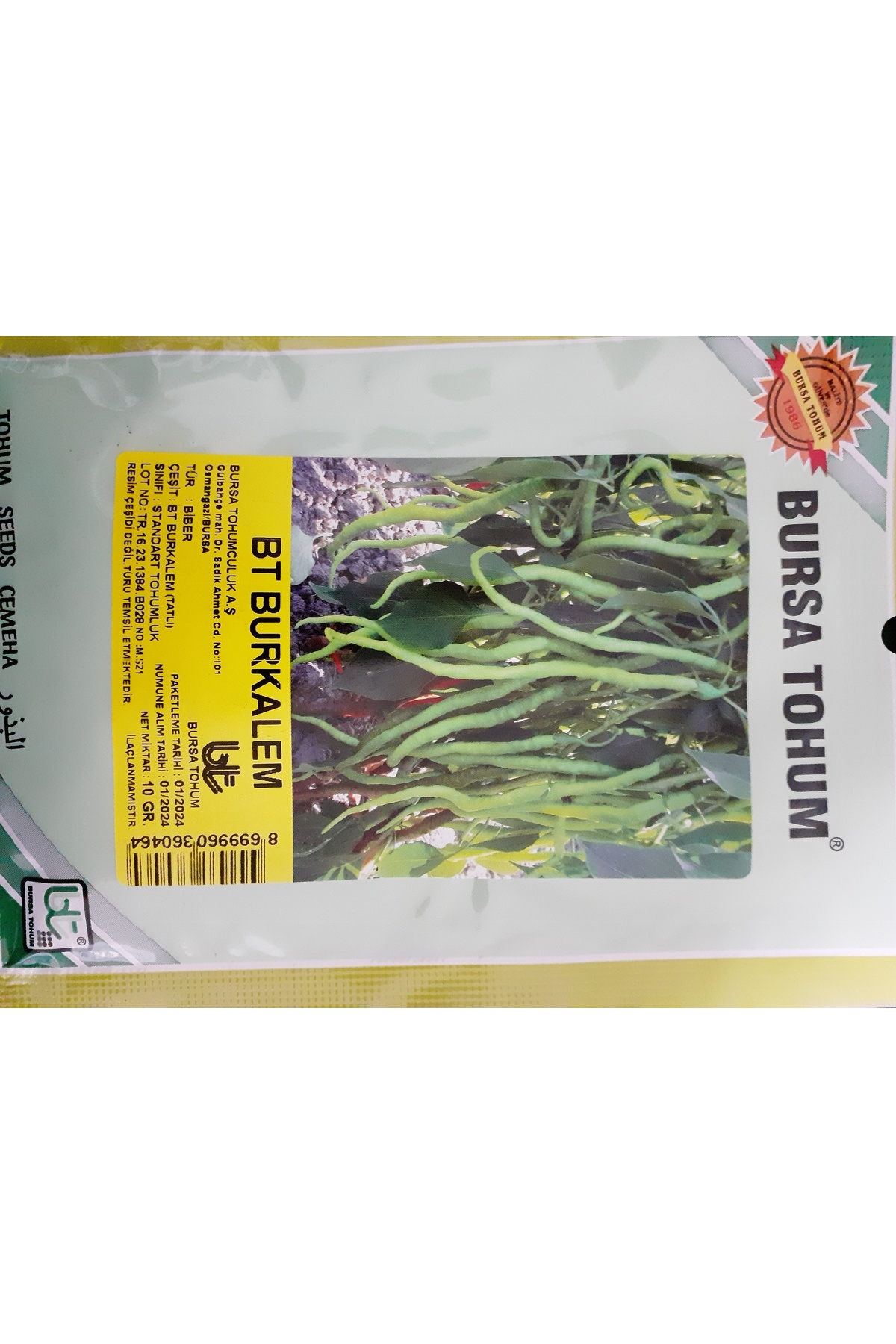Bursa Tohumculuk BURSA TOHUM BURKALEM KIL TATLI BİBER 10GR Fiyatı ...