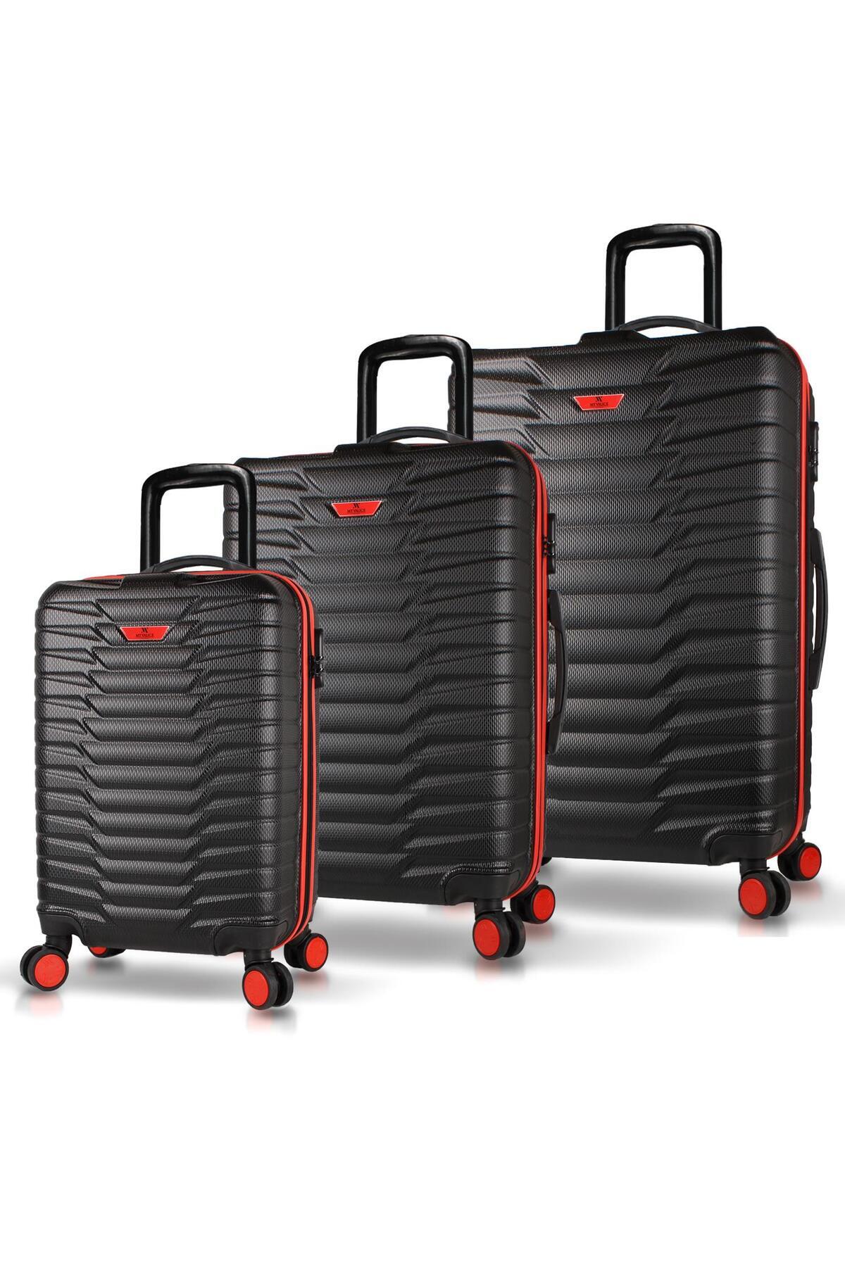 My Valice Croc Abs Kabin Orta Ve Büyük Boy Siyah 3'lü Valiz Seti Fiyatı ...