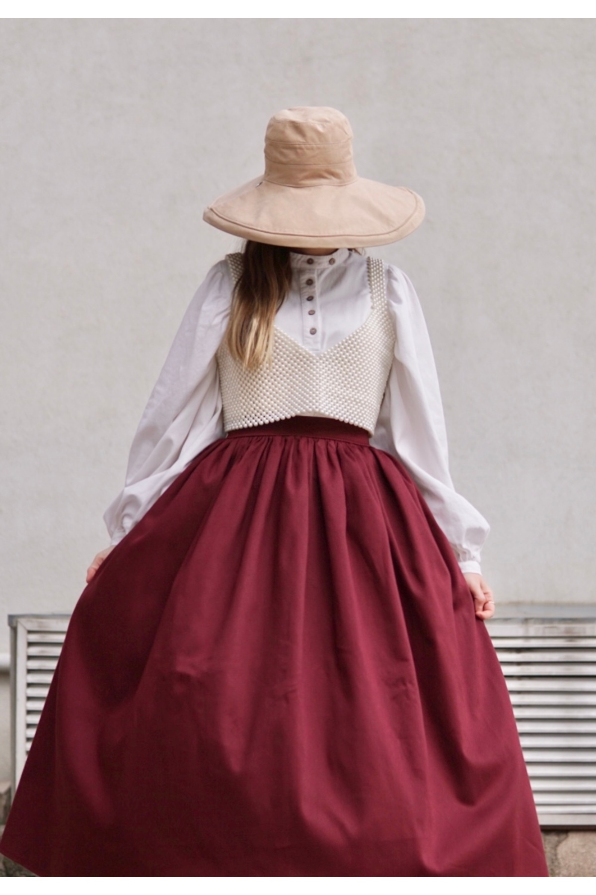 Launes Cepli Vintage Bordo Etek Fiyatı, Yorumları - Trendyol