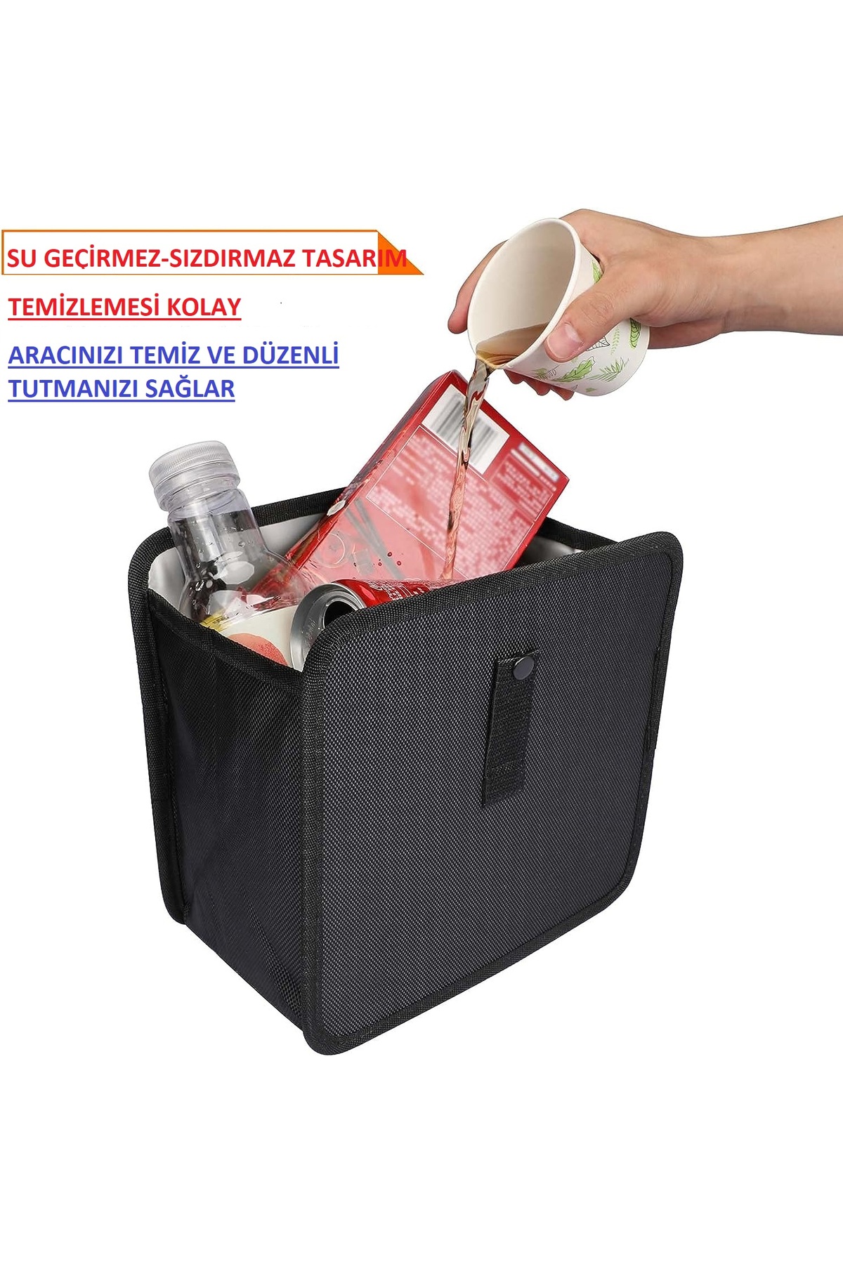 Luti Concept Oto Çöp Kutusu Araba Aksesuar Organizeri Portatif Araç İçi ...