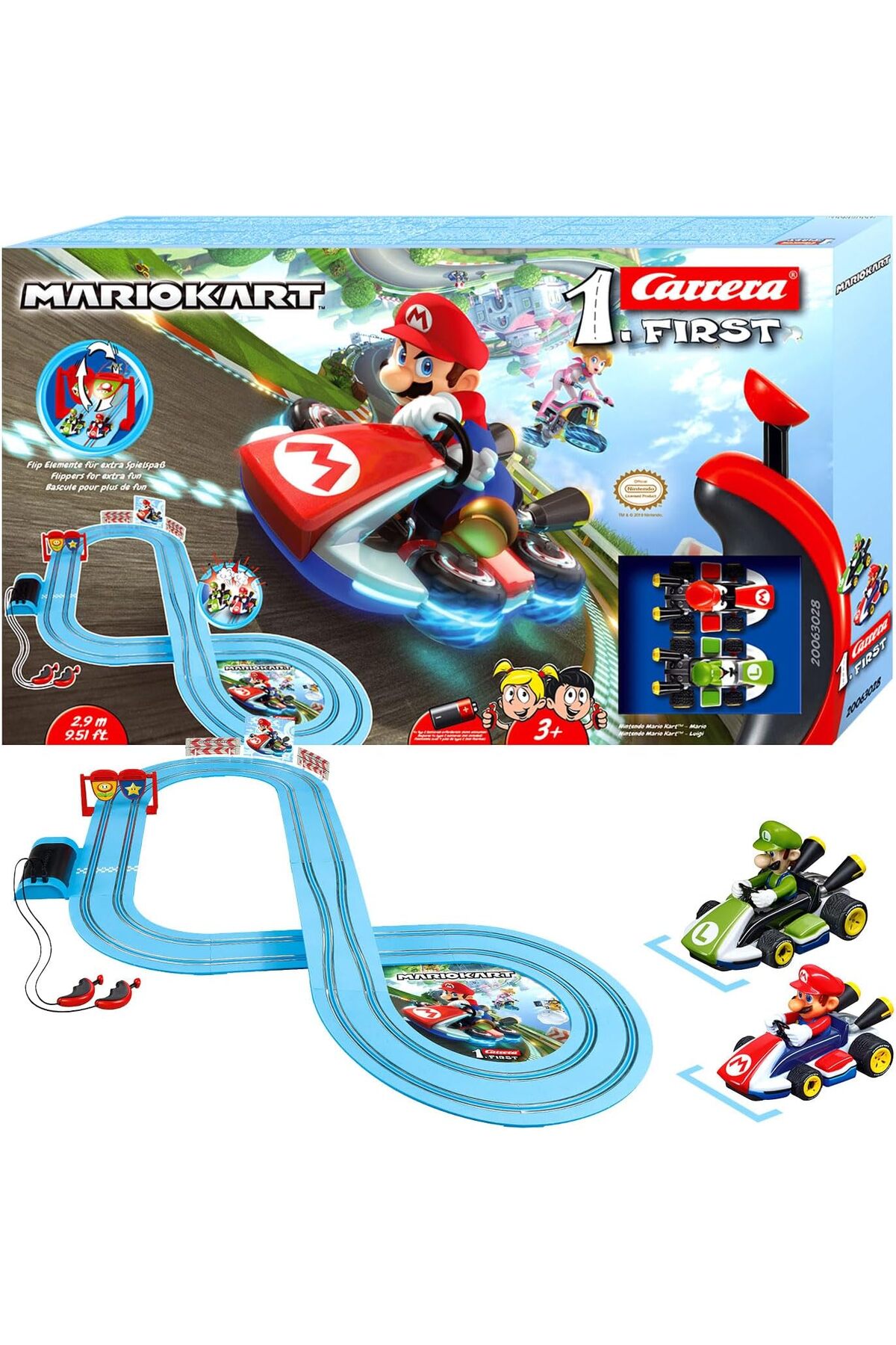 Genel Markalar Carrera Ilk 20063028 Mario Yarış Arabası- Ilk Slot Yarış ...