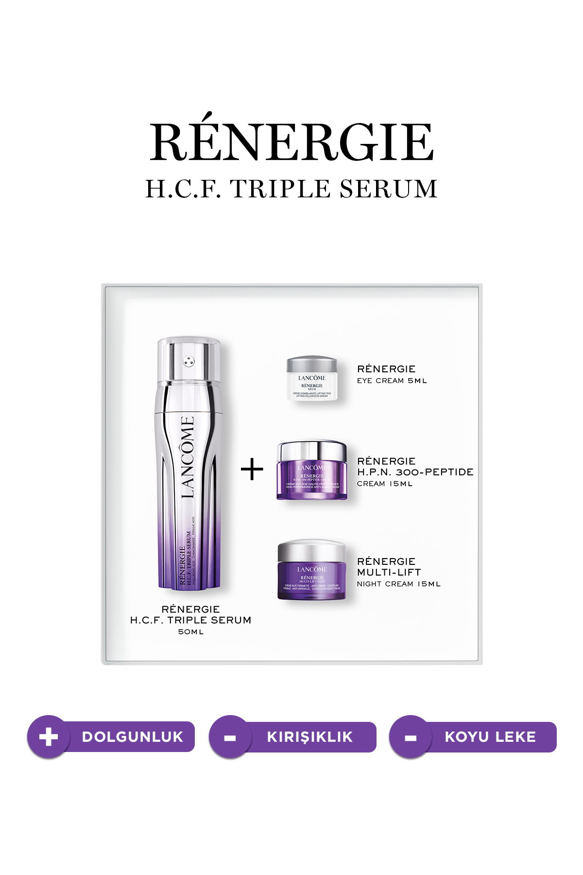 Lancome Rénergie Triple Serum Cilt Bakım Seti 50 ml 3614274143416 Fiyatı, Yorumları - Trendyol