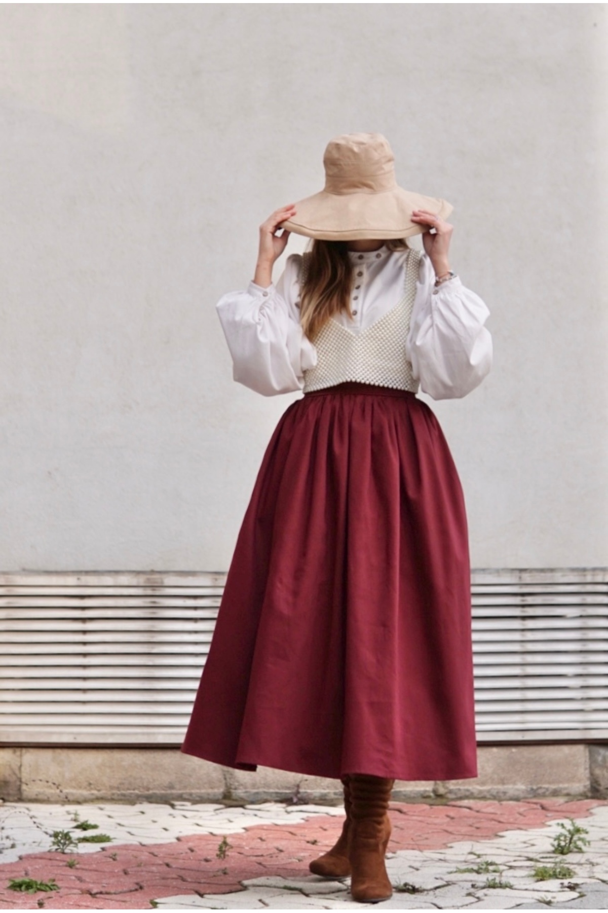 Launes Cepli Vintage Bordo Etek Fiyatı, Yorumları - Trendyol