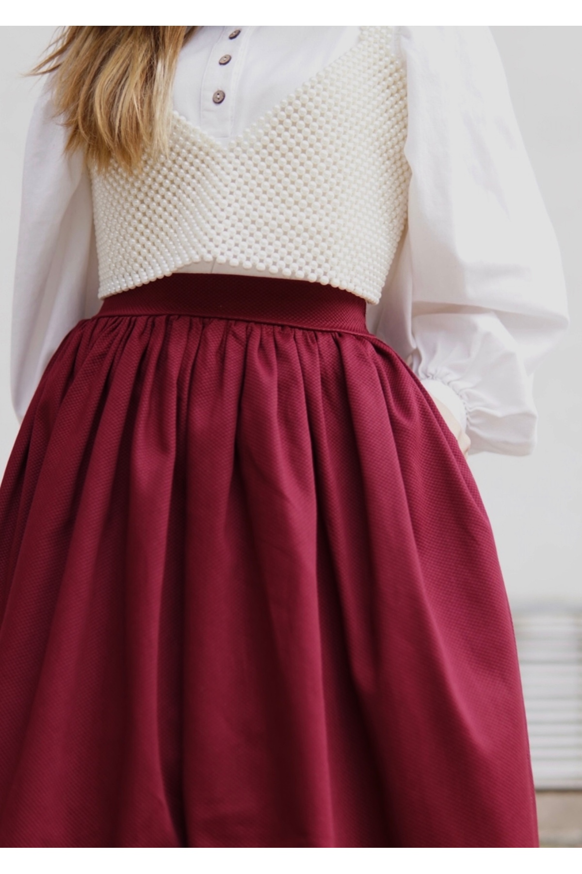 Launes Cepli Vintage Bordo Etek Fiyatı, Yorumları - Trendyol