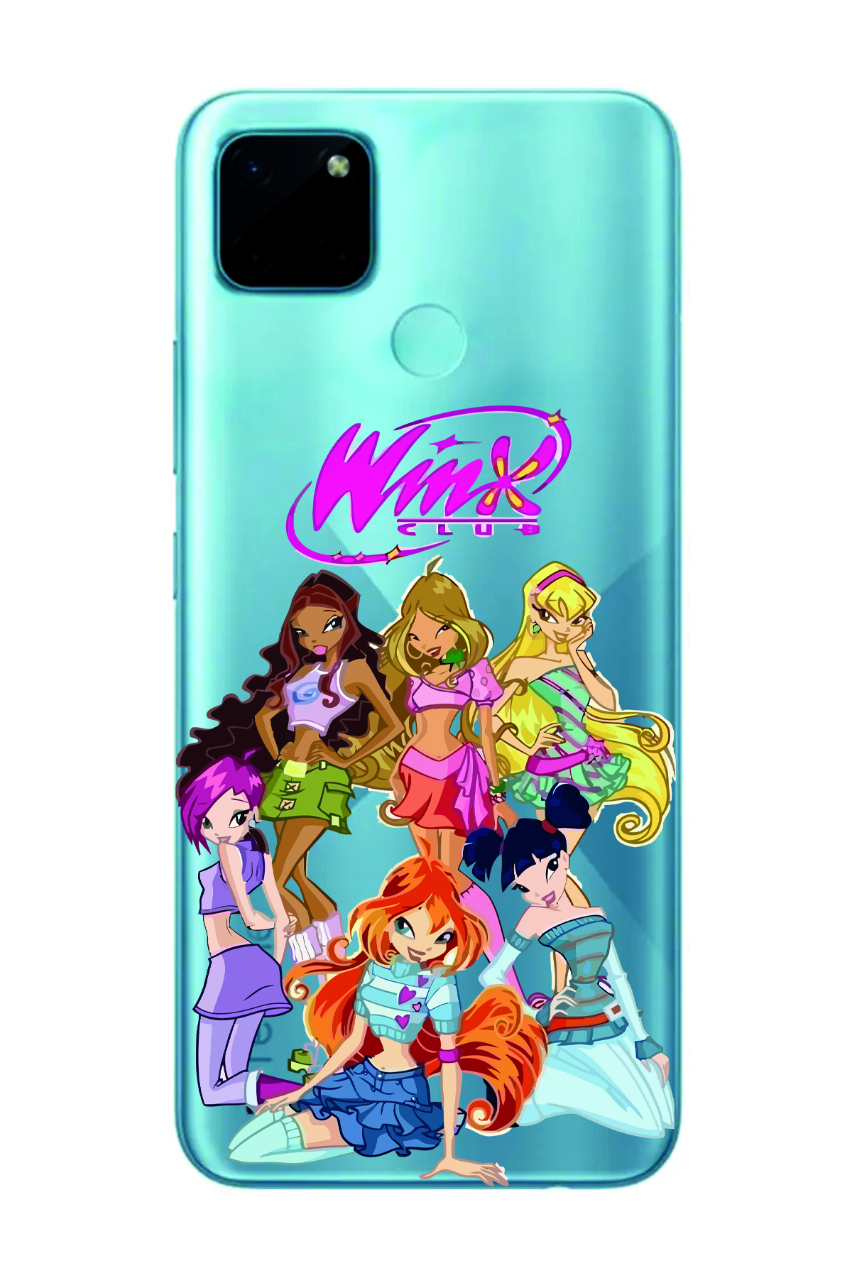 Magic Ring Realme C21 Uyumlu Winx Club Desenli Şeffaf Telefon Kılıfı ...