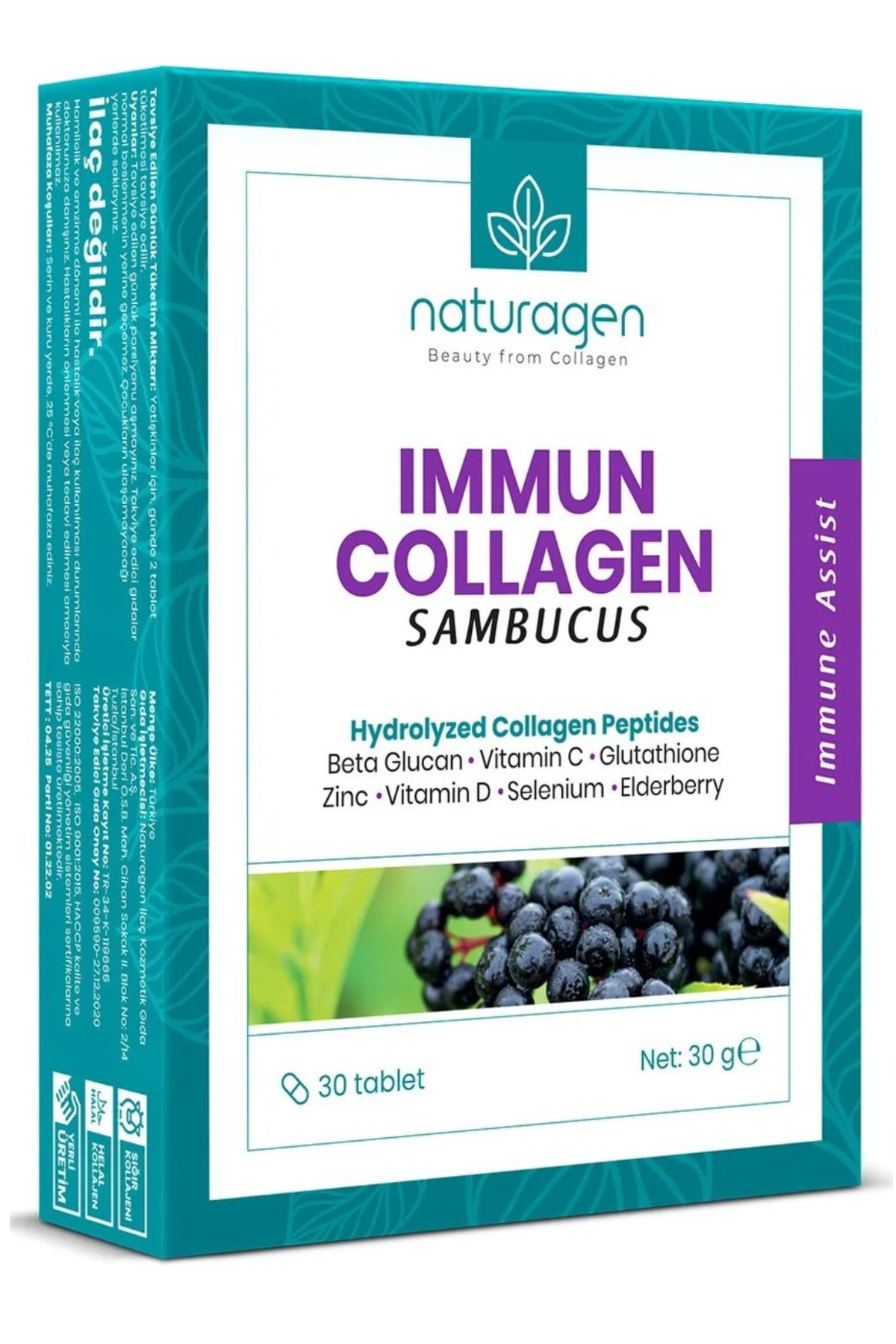Naturagen Immun Collagen Curcumin 30 Tablet - Sambucus 30 Tablet Fiyatı ...