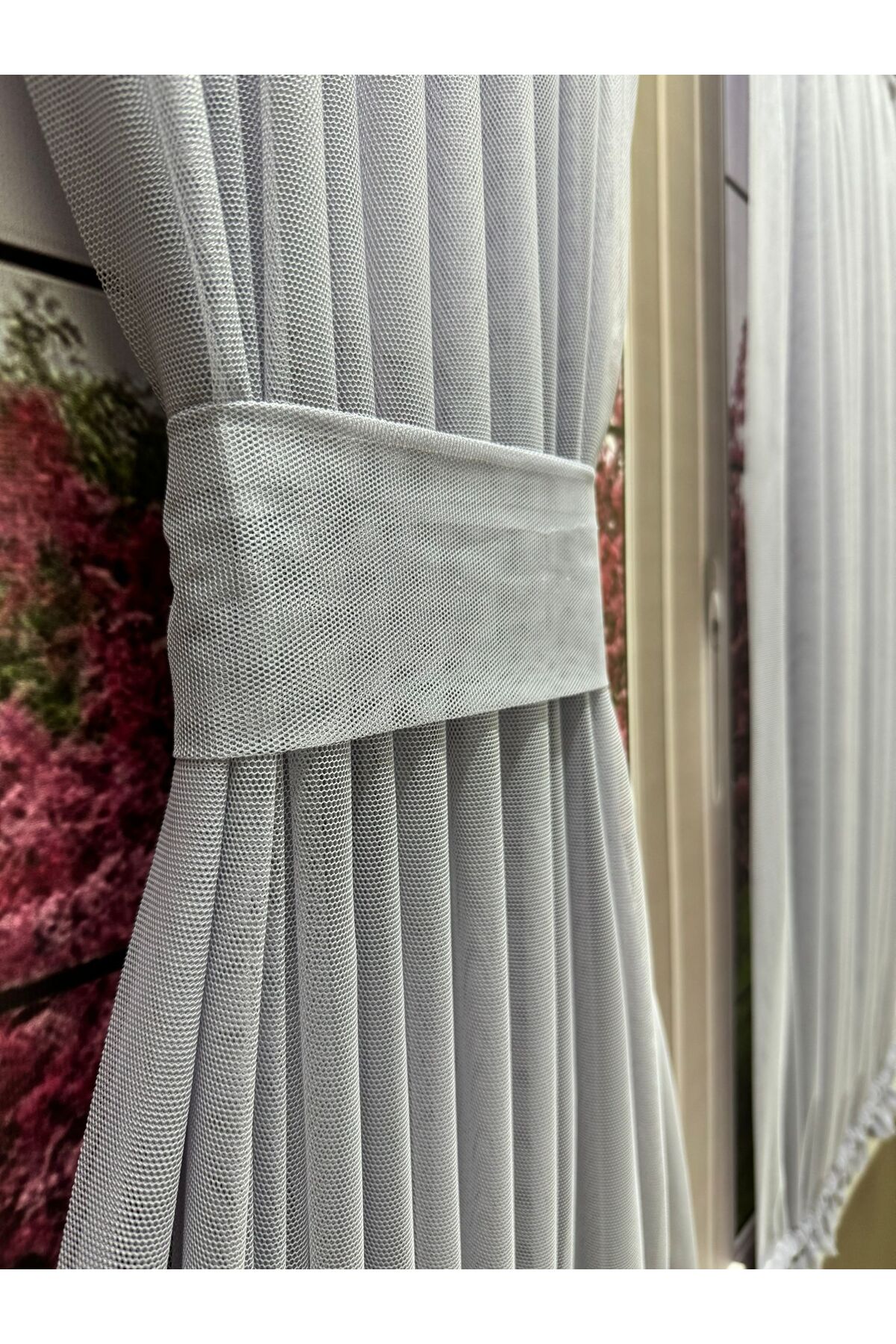 elision home Lila Kelebek Briz Çubuklu Perde, Mutfak Kapı Pencere içi ...