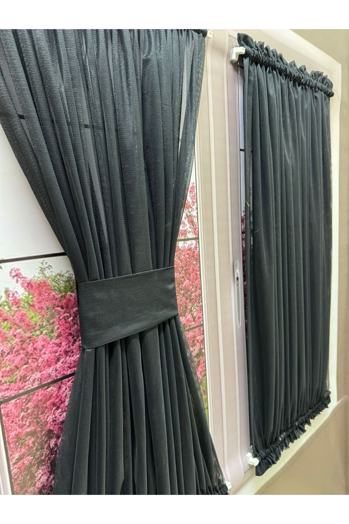 elision home Siyah Kelebek Briz Çubuklu Perde, Mutfak Kapı Pencere içi ...