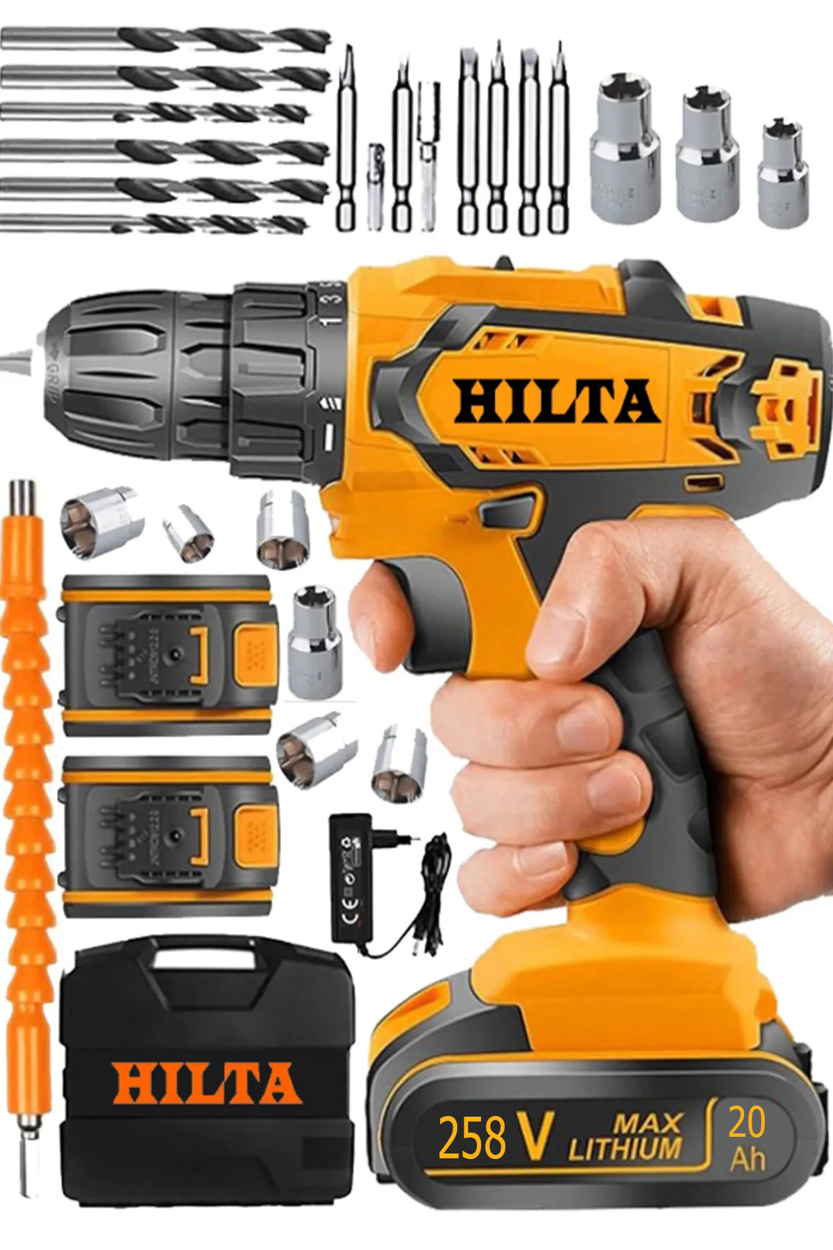Hilta Power Alman Coper328 Vf 25 Amp Çift Çelik Şanzıman Şarjlı Çift ...