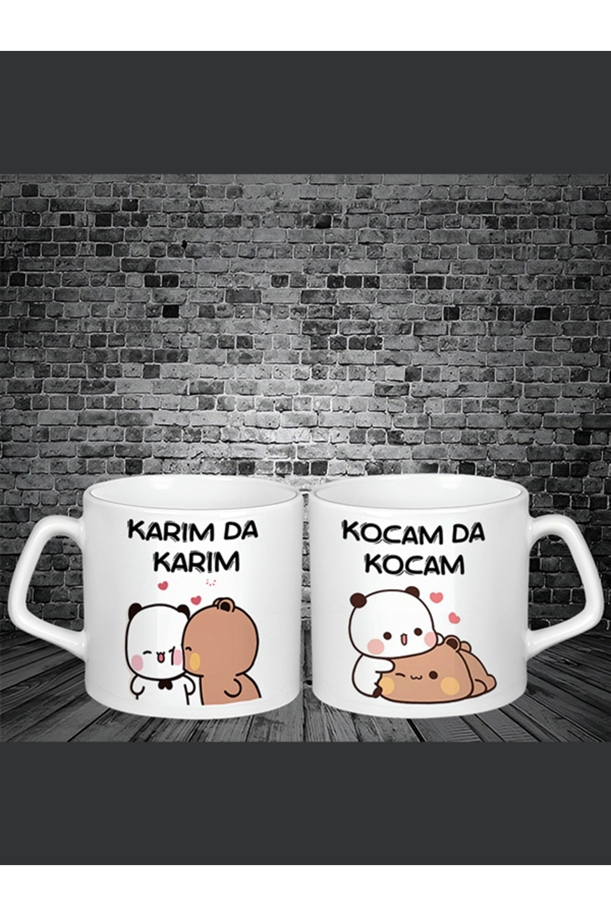 DENİZ BASKI Karımda Karım , Kocamda Kocam Porselen Kupa 2li - Fiyatı, Yorumları