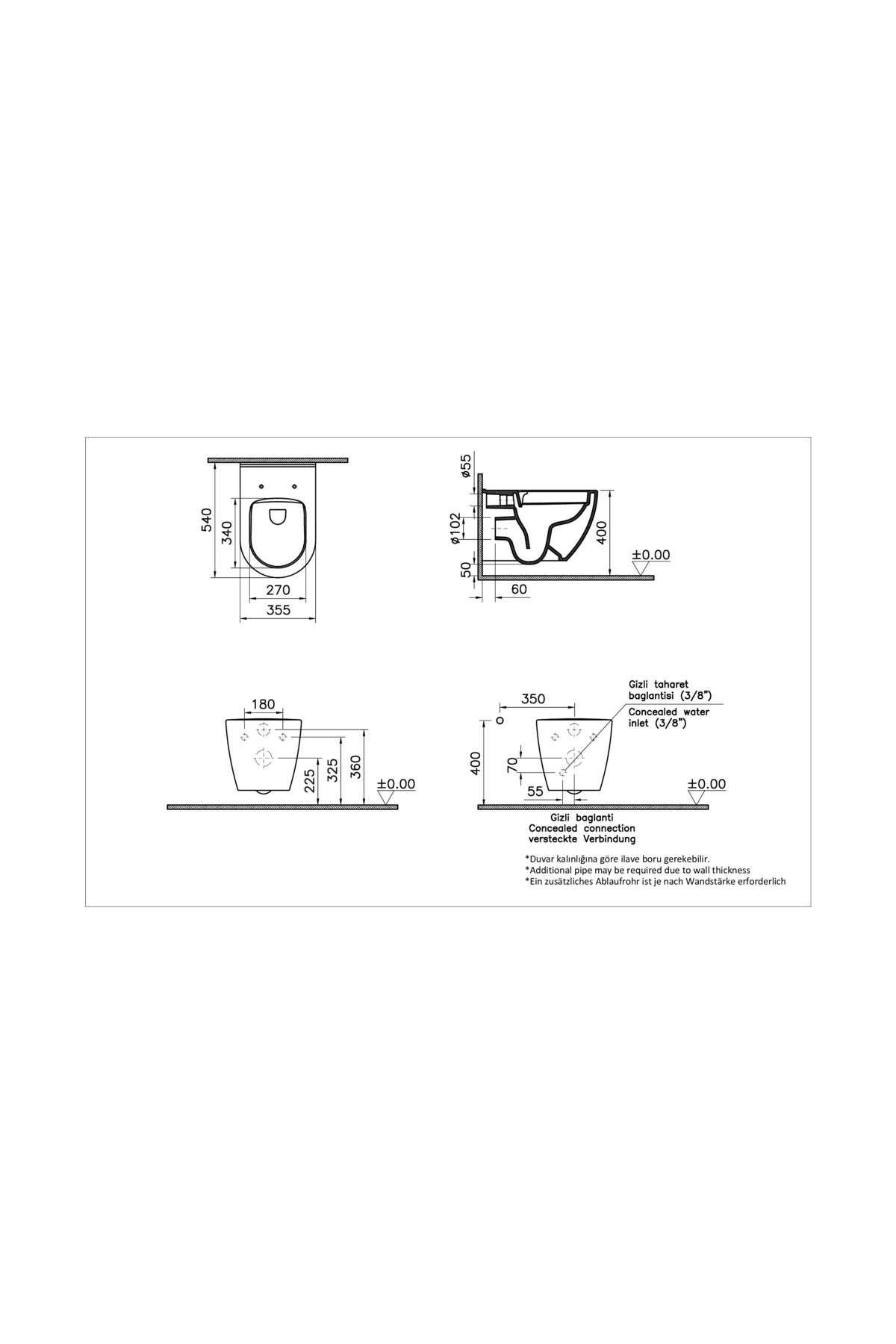 VitrA Ardea 7510b003-6345 Round Smoothflush Asma Klozet-kapak Seti ...