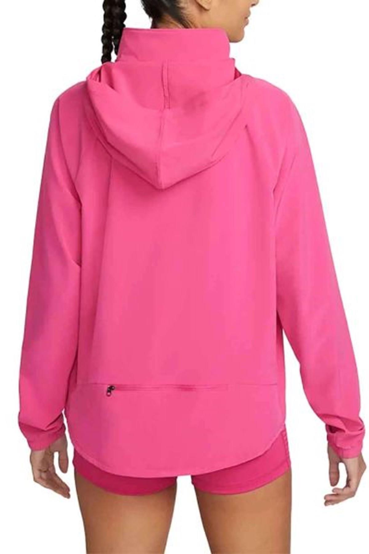 Nike Pro Training Packable 1/4 Zip Pink Jacket Çantaya Dönüşebilen ...