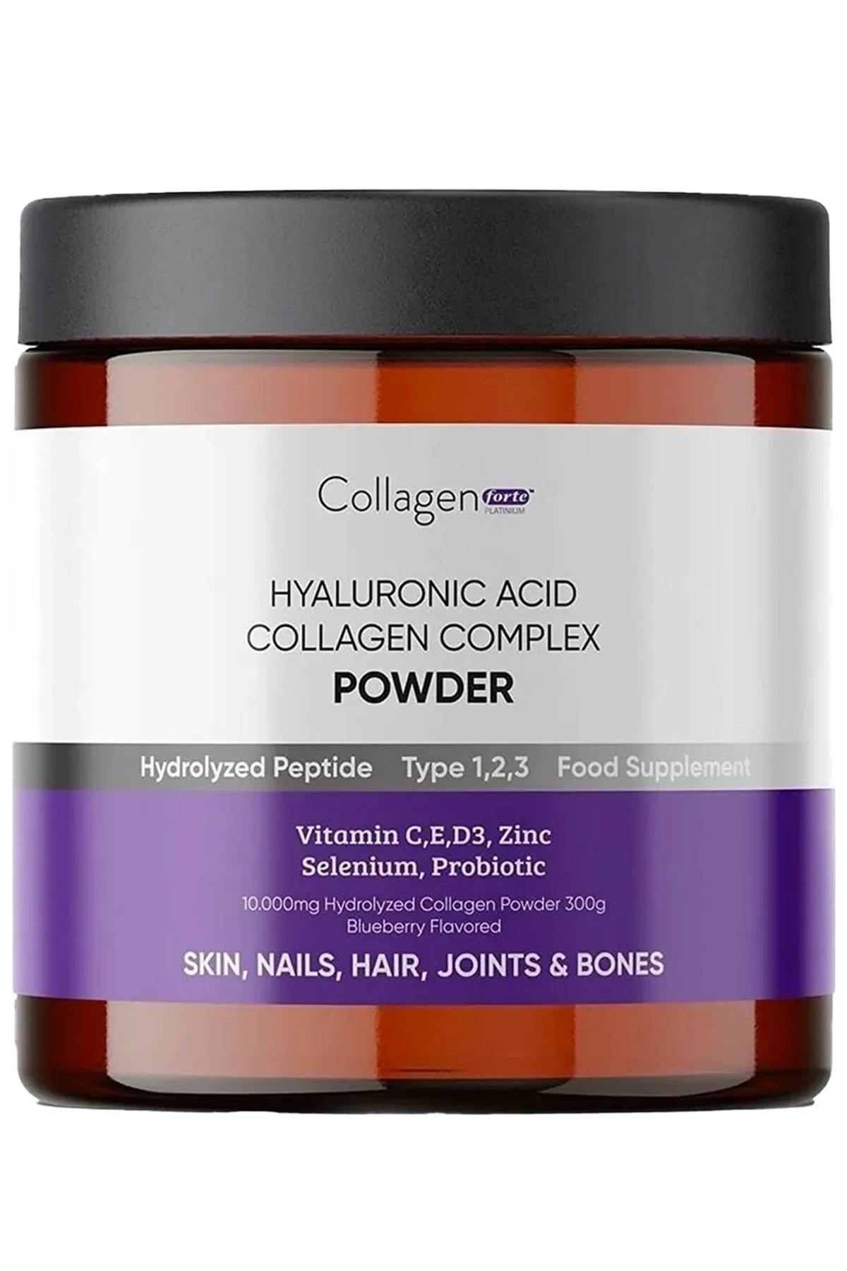 Collagen Forte Platinum Collagen Powder 300g. Kolajen, Probiyotik ...