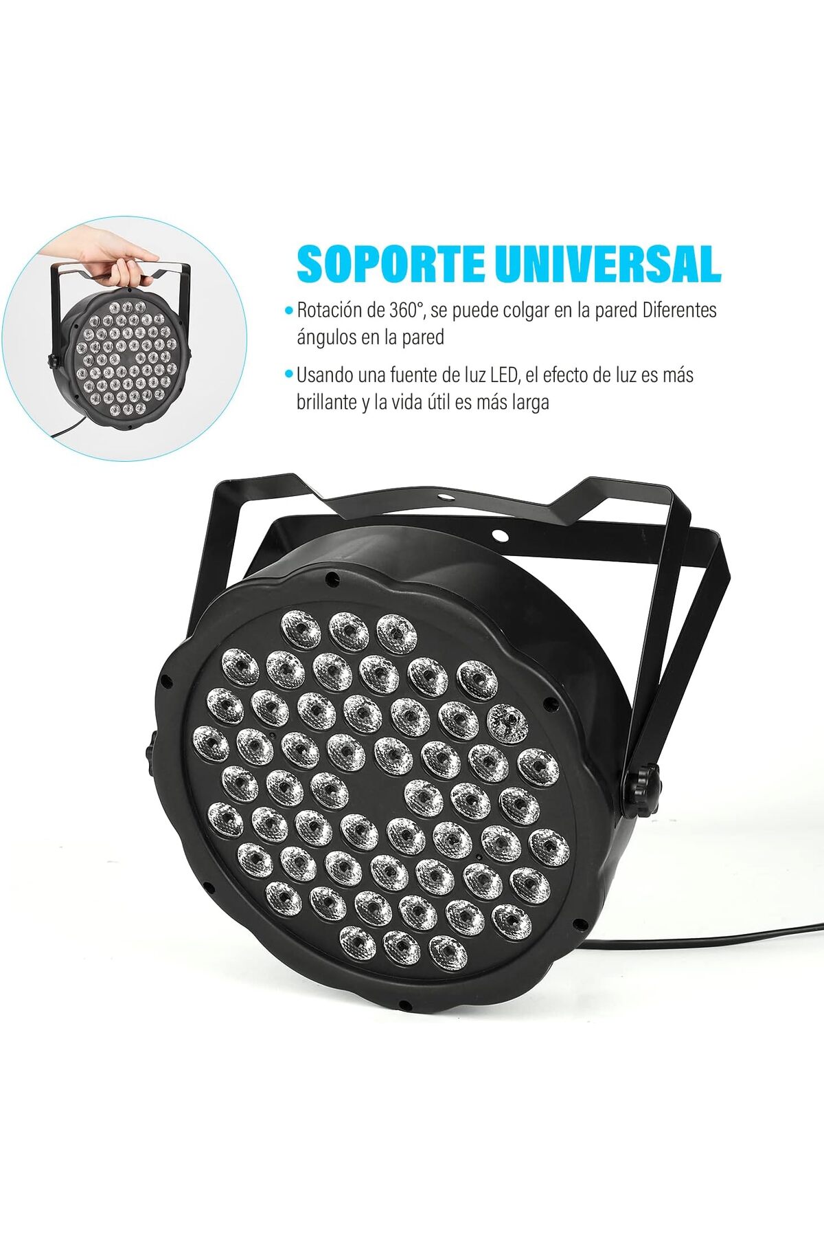 Fillikutum 54 x 1,5W Led Par Boyama Işık Çok Renkli Disko Işıkları ...