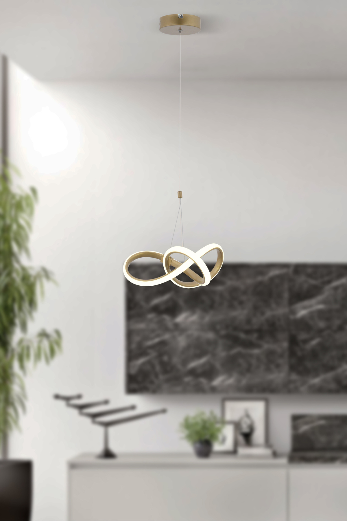Trend Kitchen Festina Modern Eskitme Sarkıt Led Avize Beyaz Power Led ...