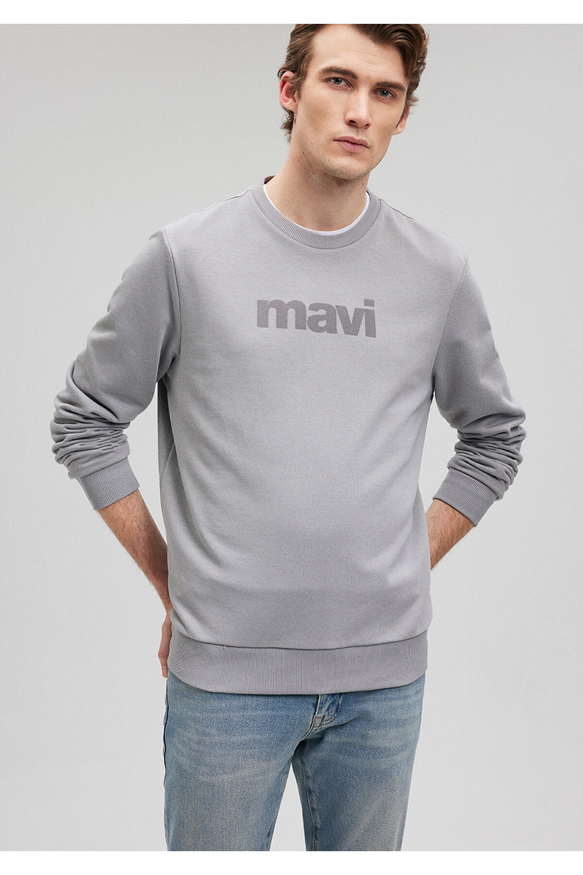Mavi Logo Baskılı Gri Sweatshirt 066303-70098 Fiyatı, Yorumları - Trendyol